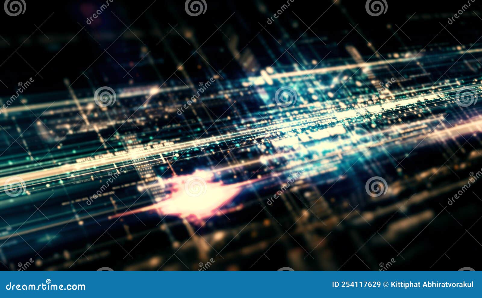 Advance Data Matrix Cyber Environment Display Stock Illustration ...