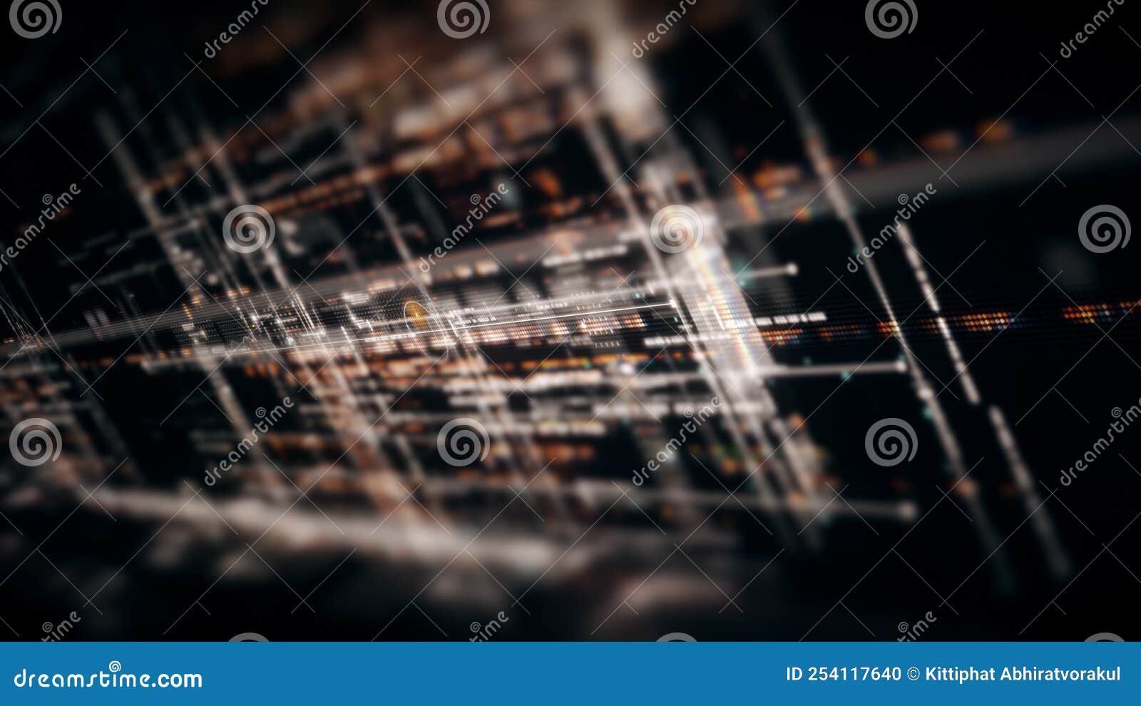 Advance Data Matrix Cyber Environment Display Stock Illustration ...