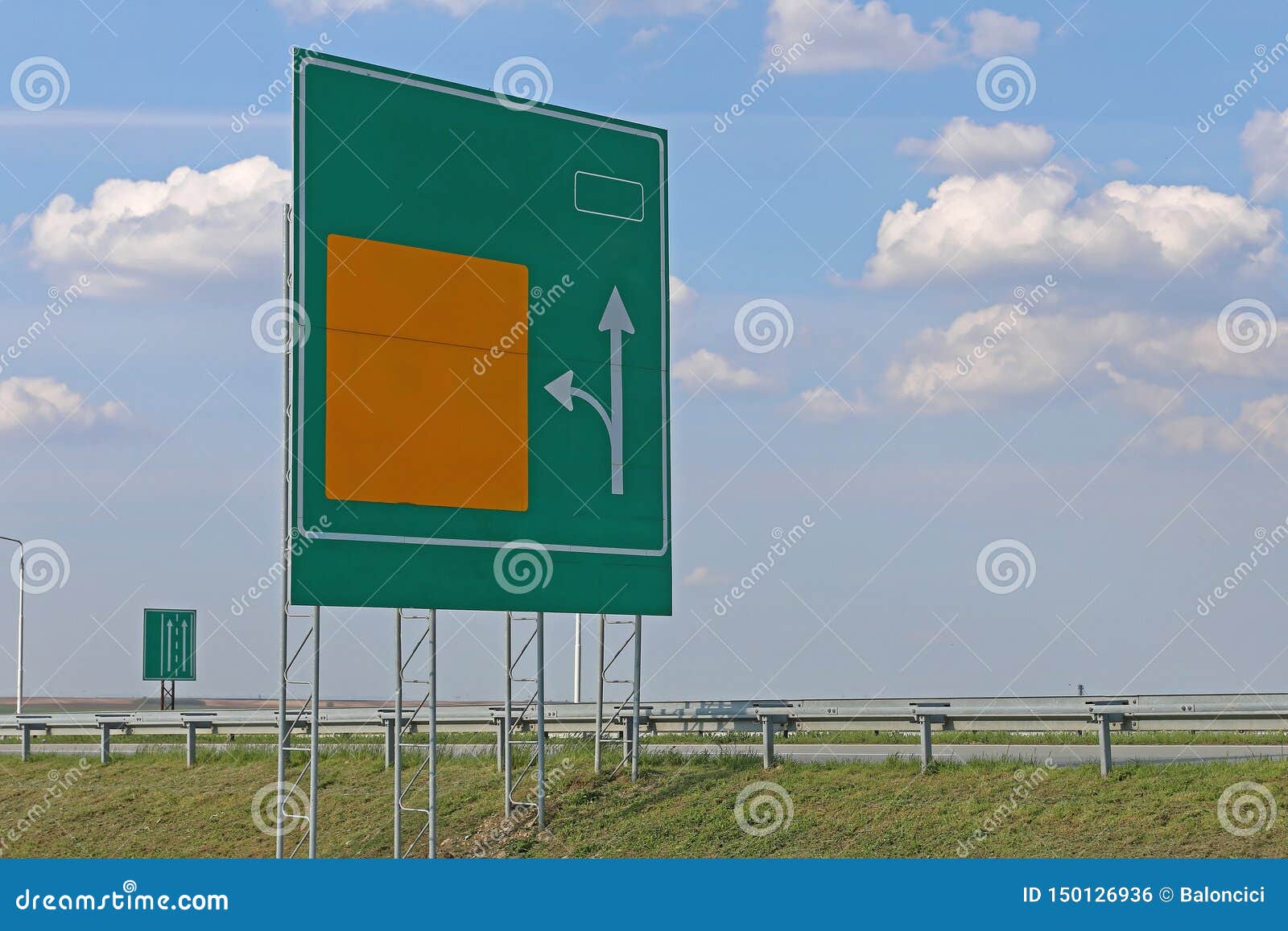 Advance Direction Sign stock photo. Image of sign, highway - 150126936