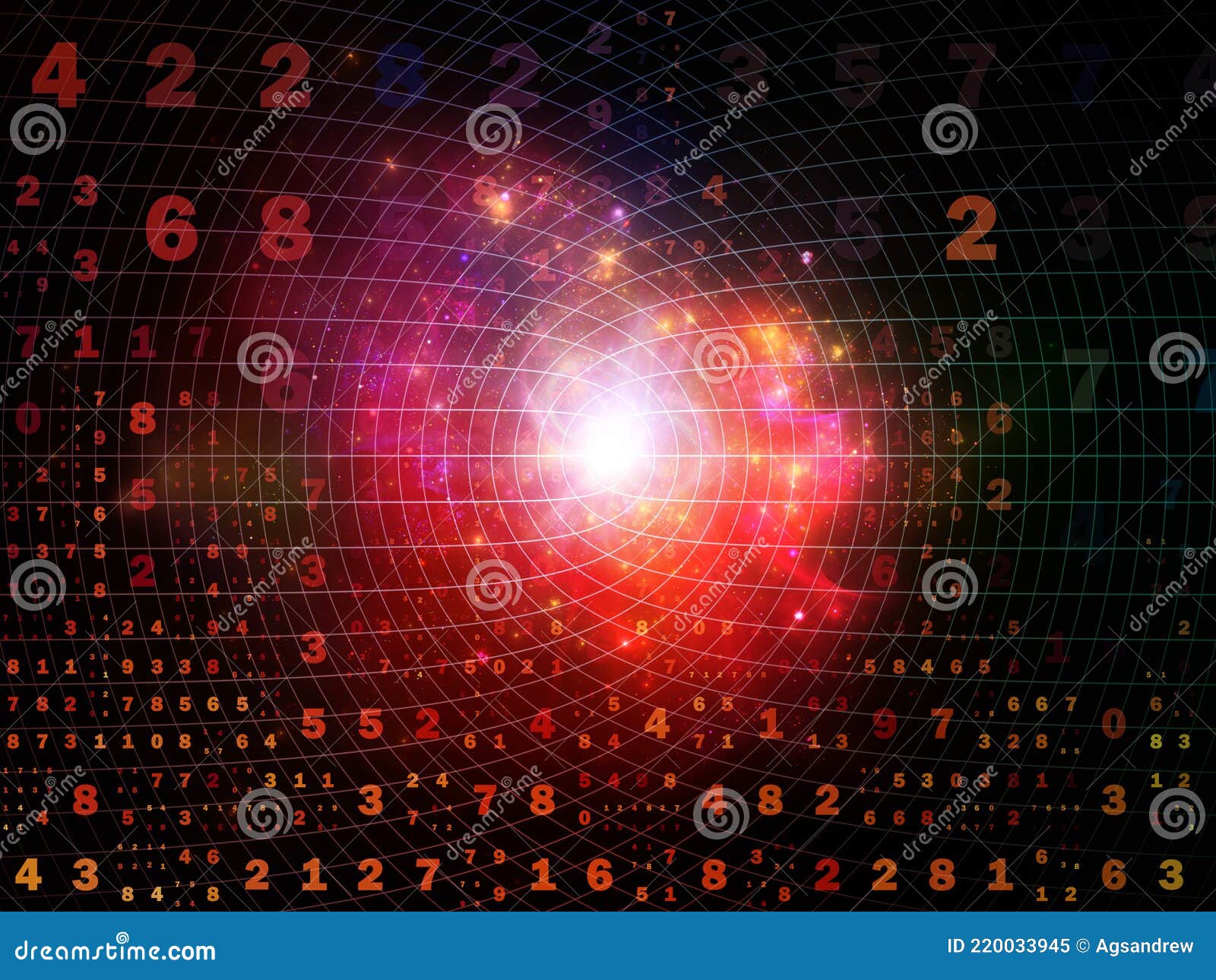 Advance of Integer Realm stock illustration. Illustration of abstract ...
