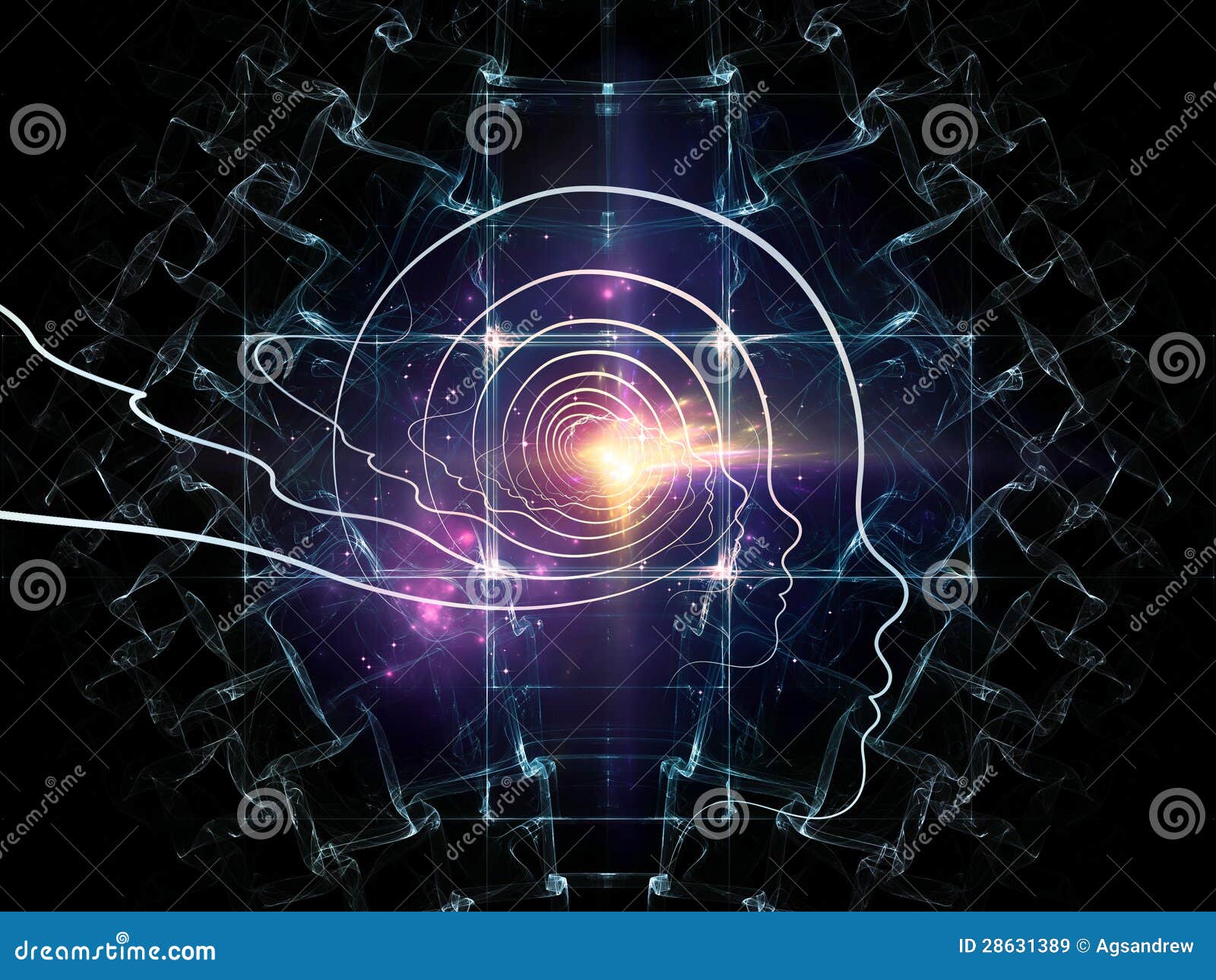 Advance of Intelligent Life Stock Illustration - Illustration of ...