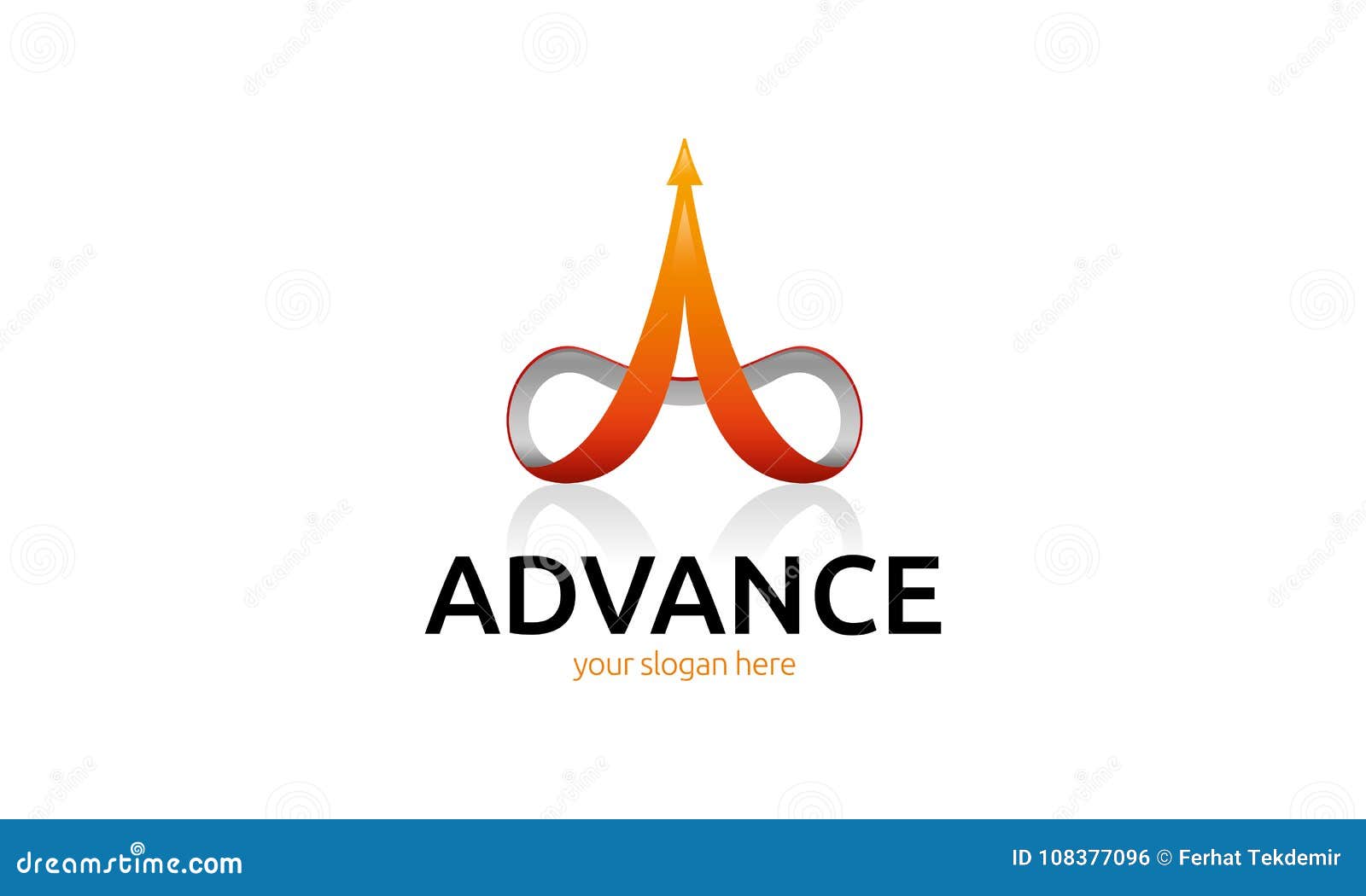 Advance logo template stock vector. Illustration of logo - 108377096