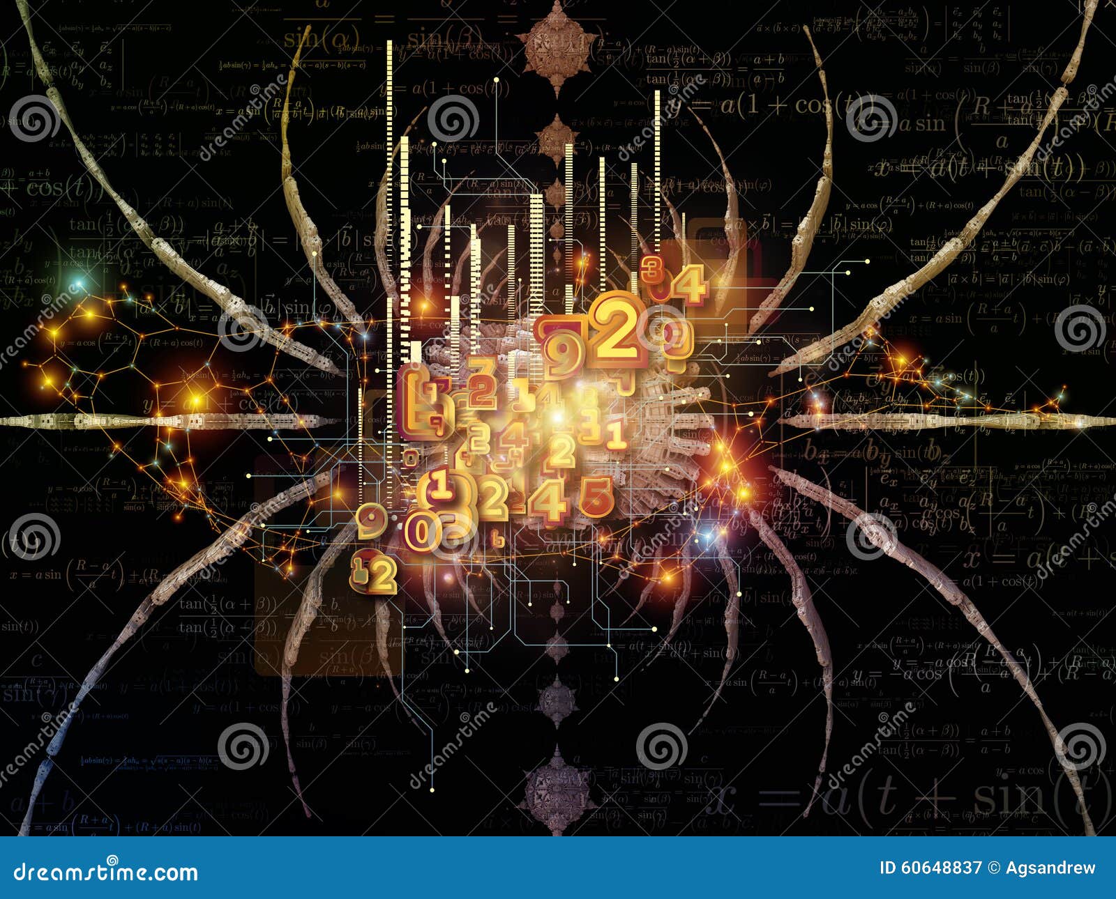 Advance of Math Design stock illustration. Illustration of effect ...