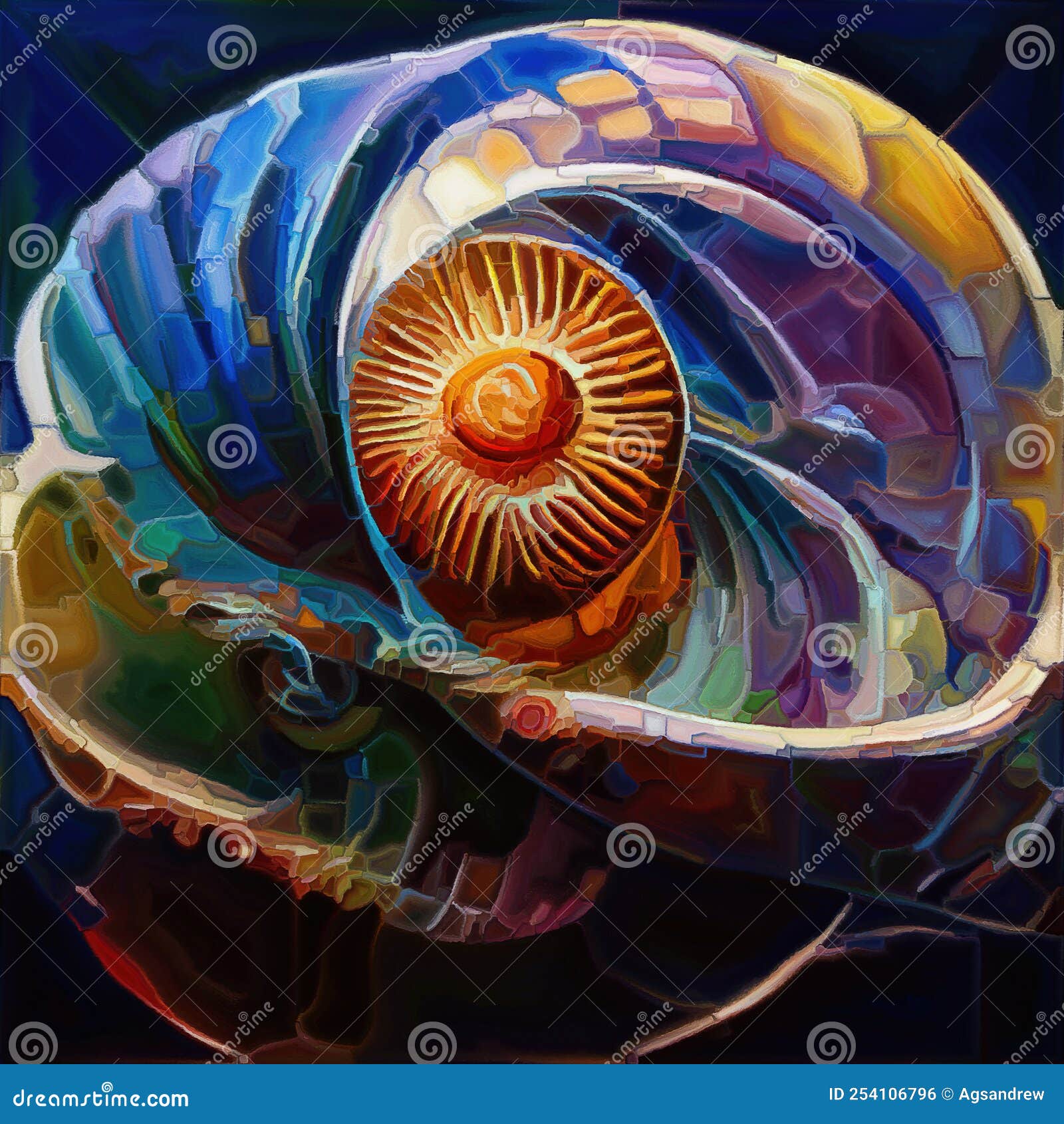 Advance of Nautilus stock illustration. Illustration of vivid - 254106796
