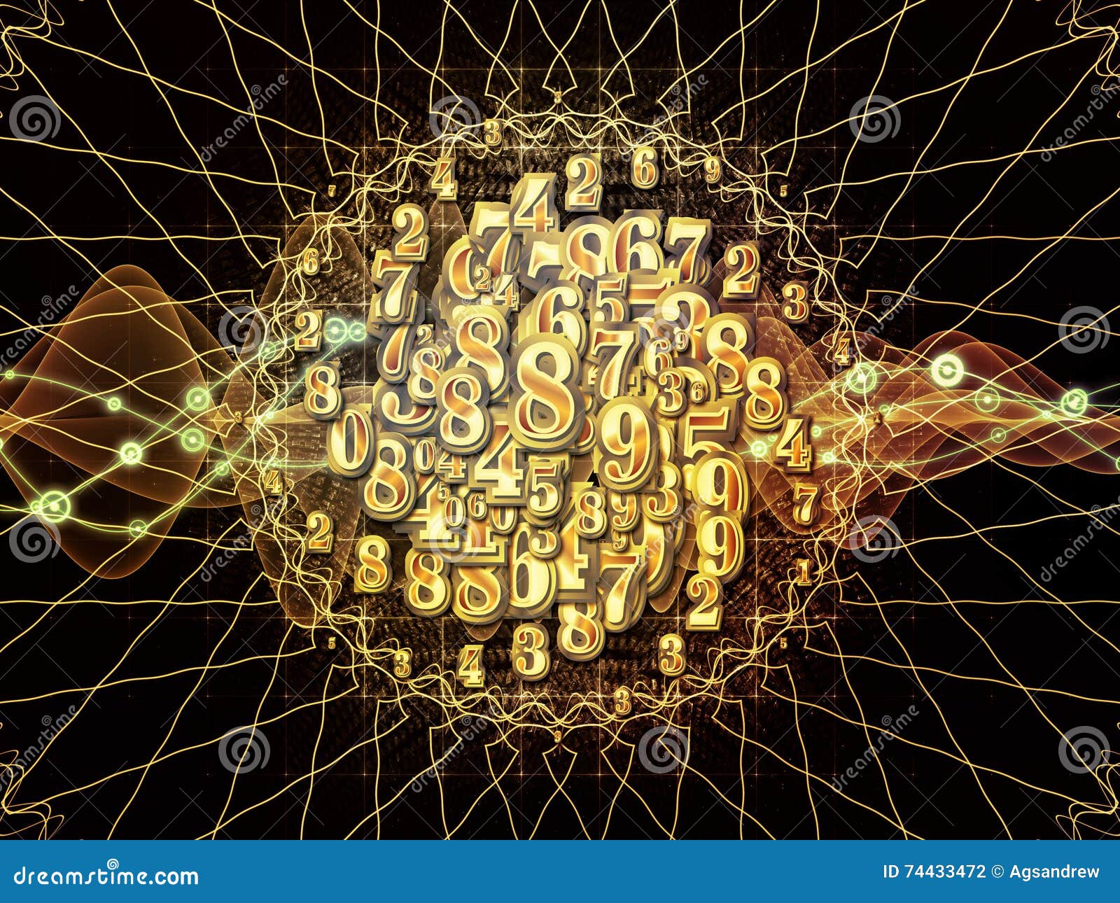 Advance of Numbers stock illustration. Illustration of pattern - 74433472