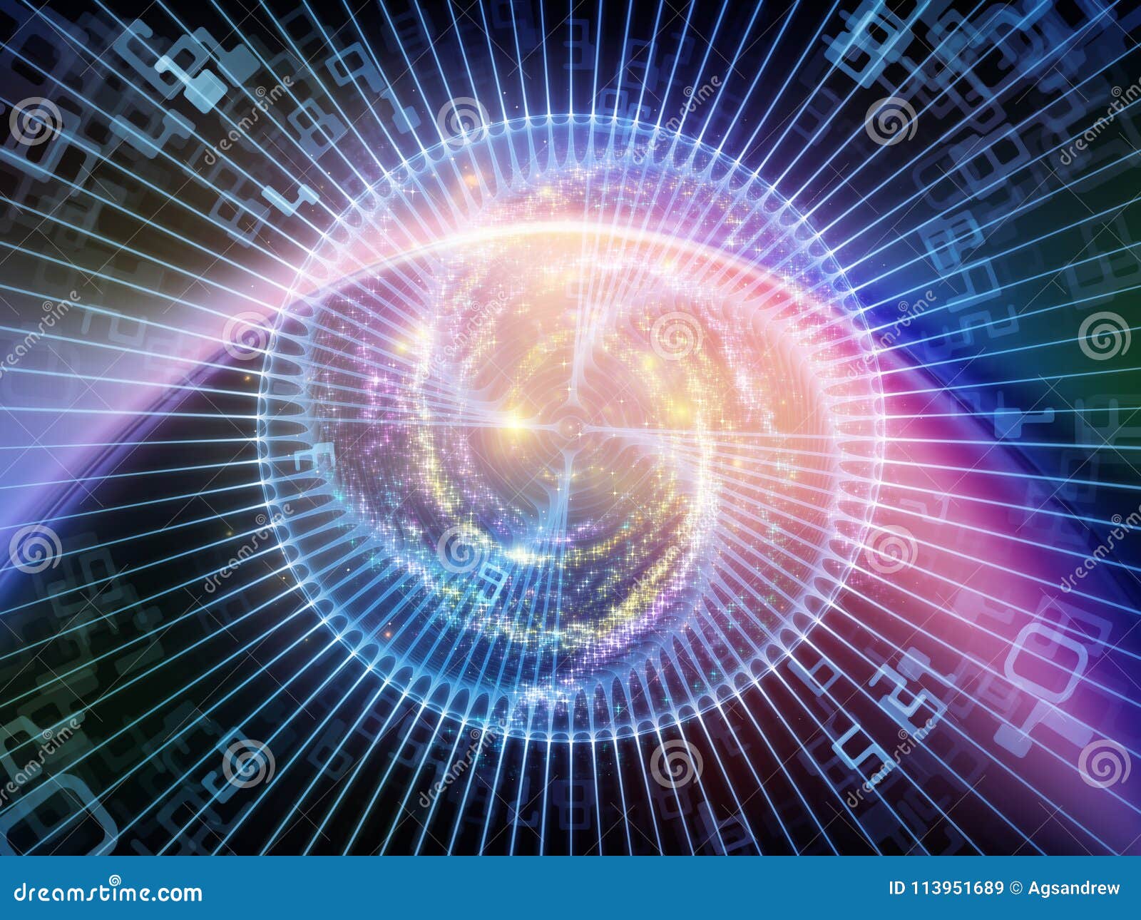 Advance of Numbers stock illustration. Illustration of gravitation ...