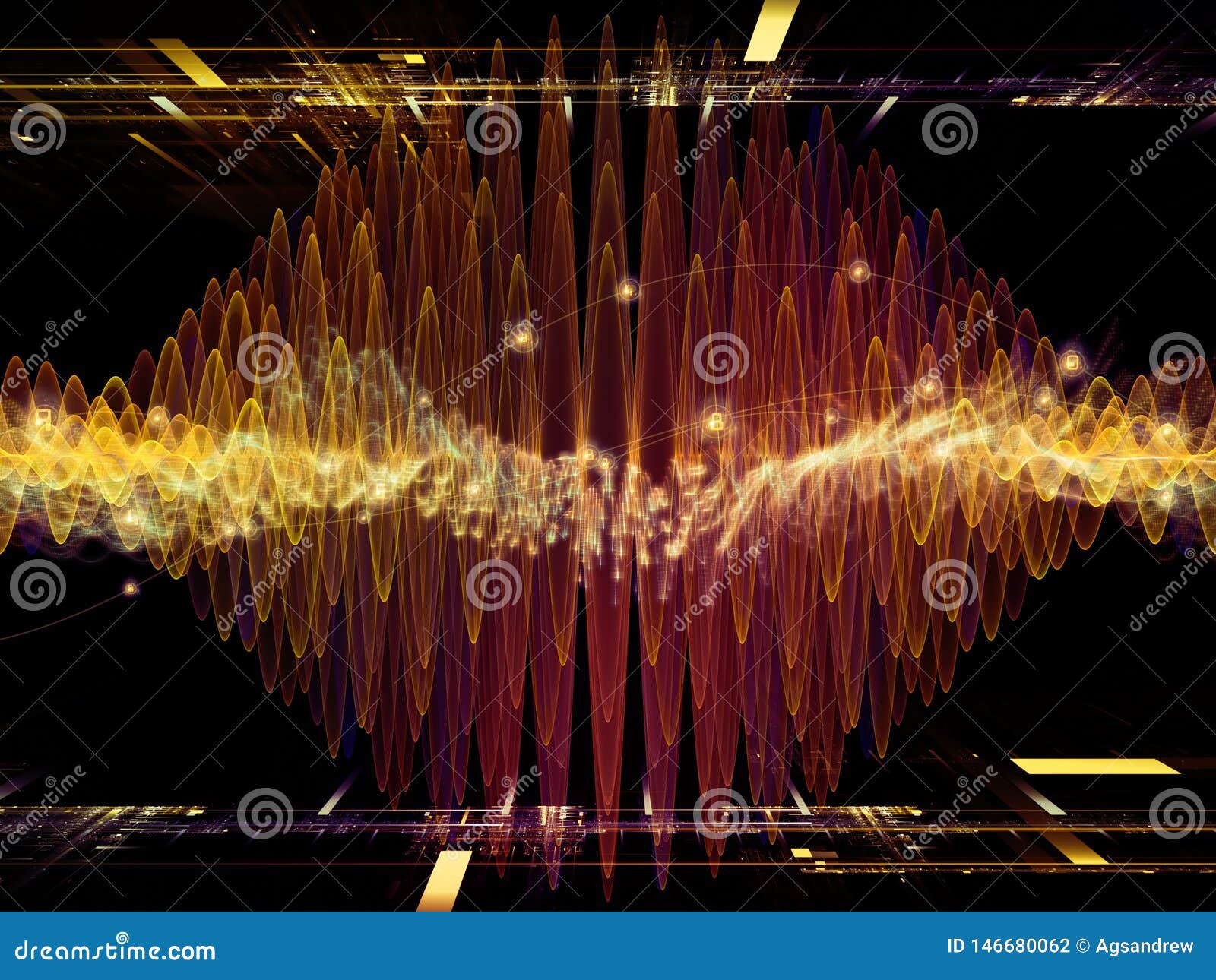 Advance of Oscillation stock illustration. Illustration of data - 146680062