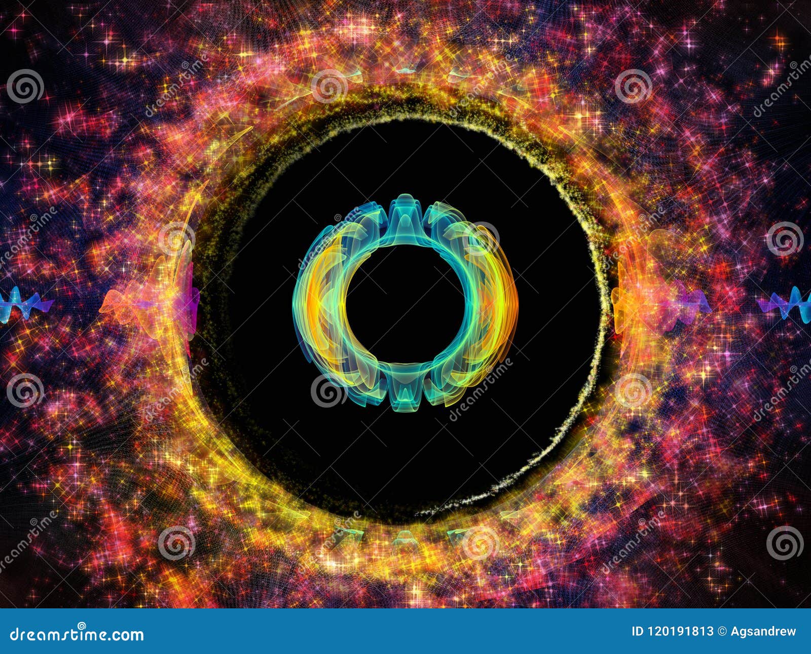 Advance of Radial Oscillation Stock Illustration - Illustration of ...