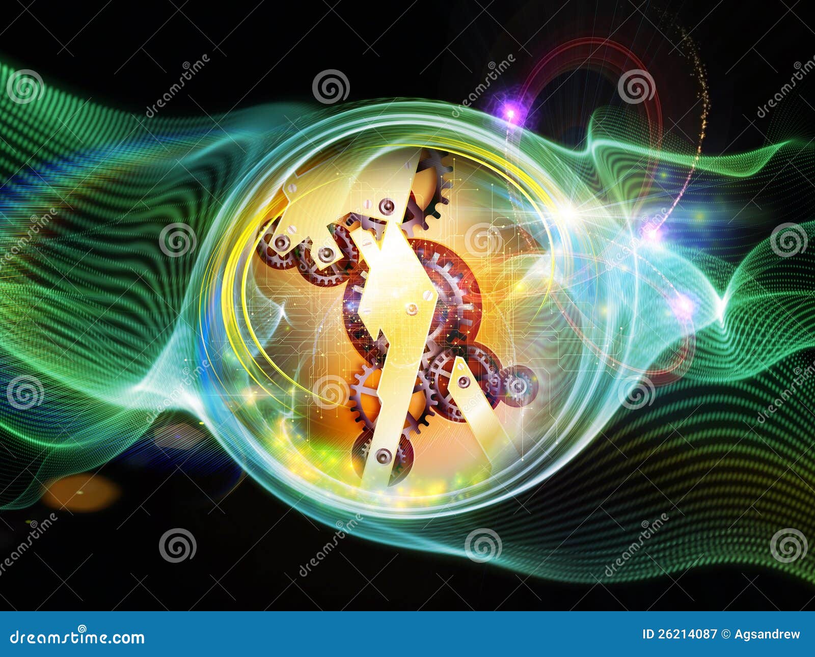 Advance of Time stock illustration. Illustration of abstract - 26214087