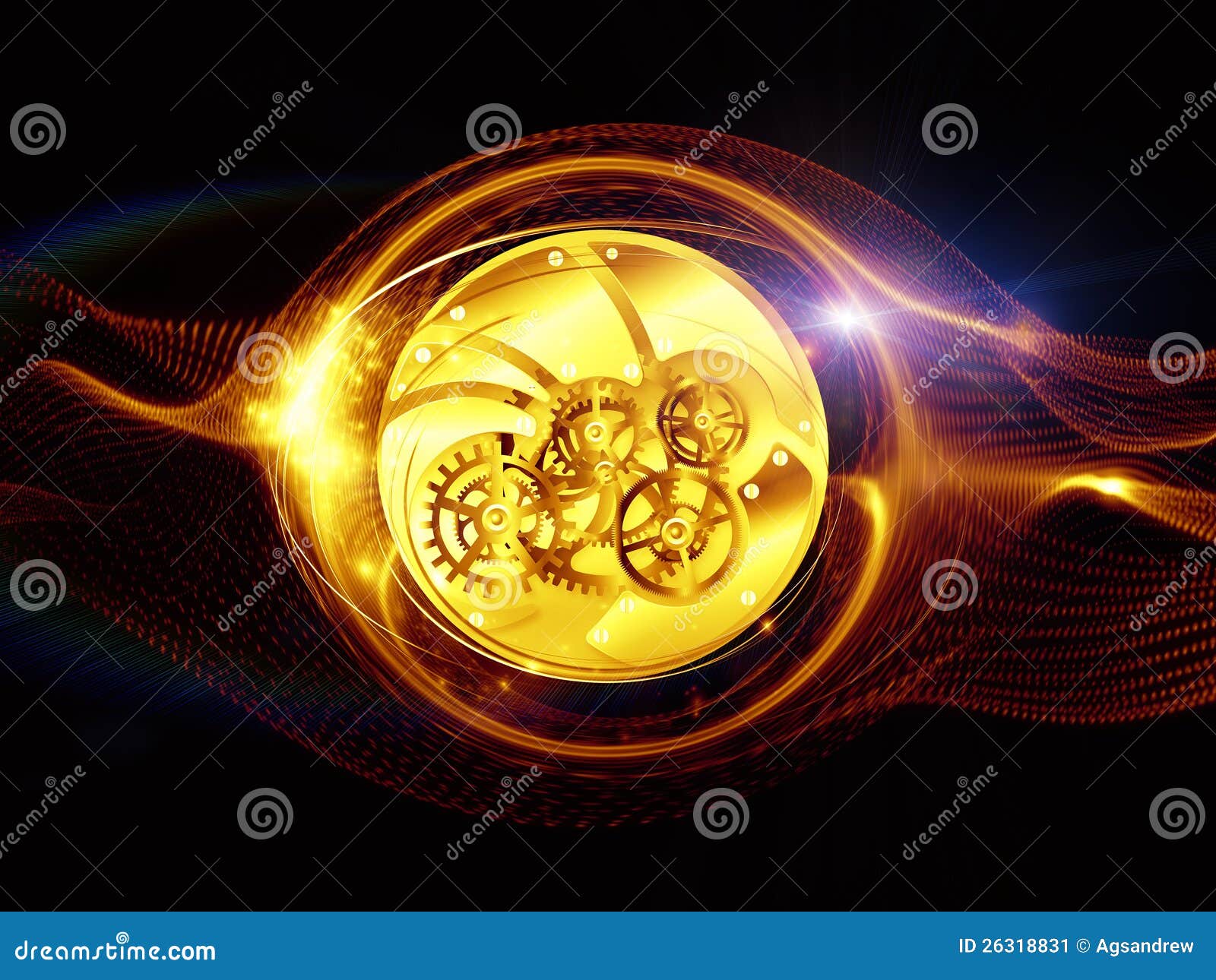 Advance of Time stock illustration. Illustration of element - 26318831