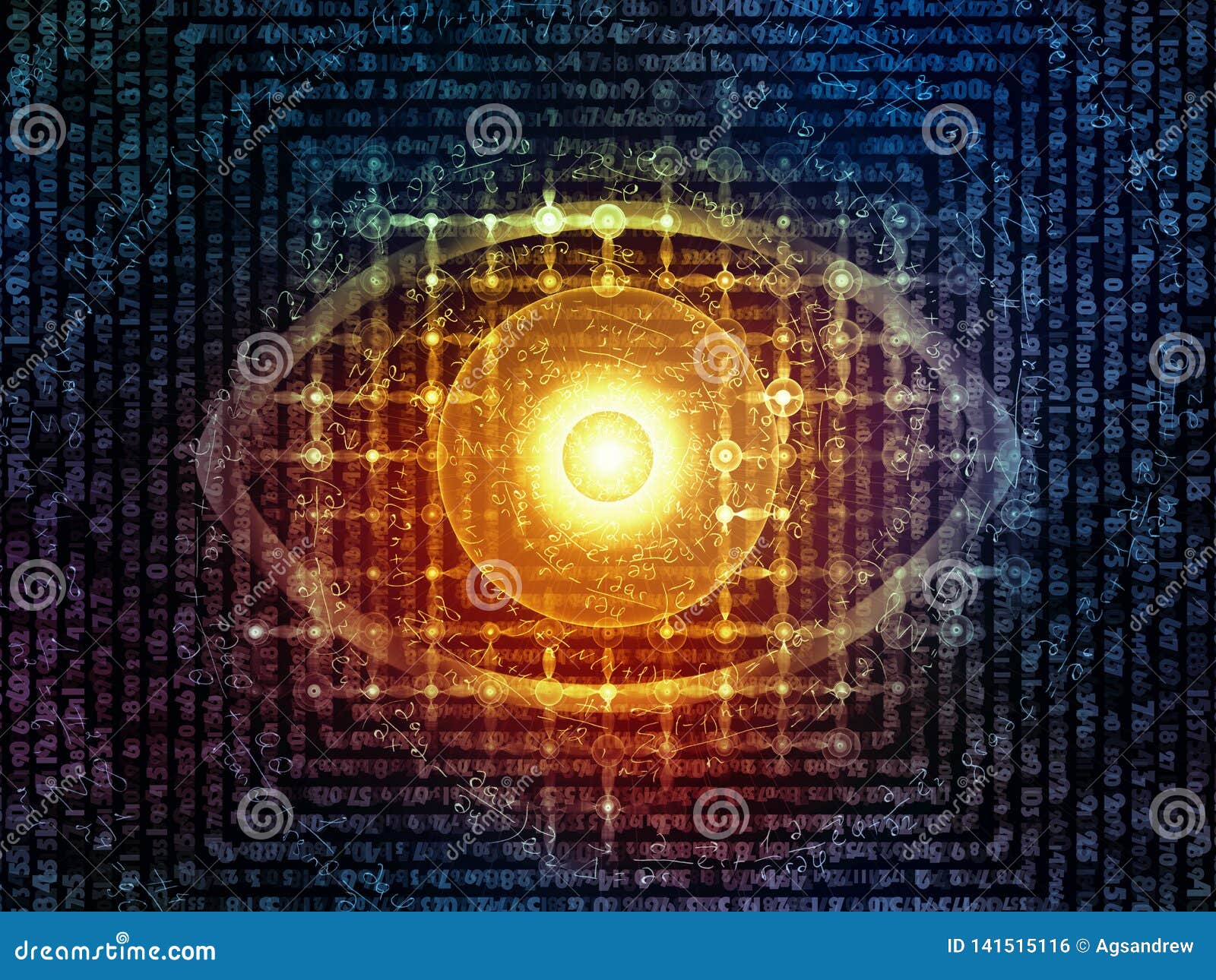 Advance of Visual Information Stock Illustration - Illustration of ...