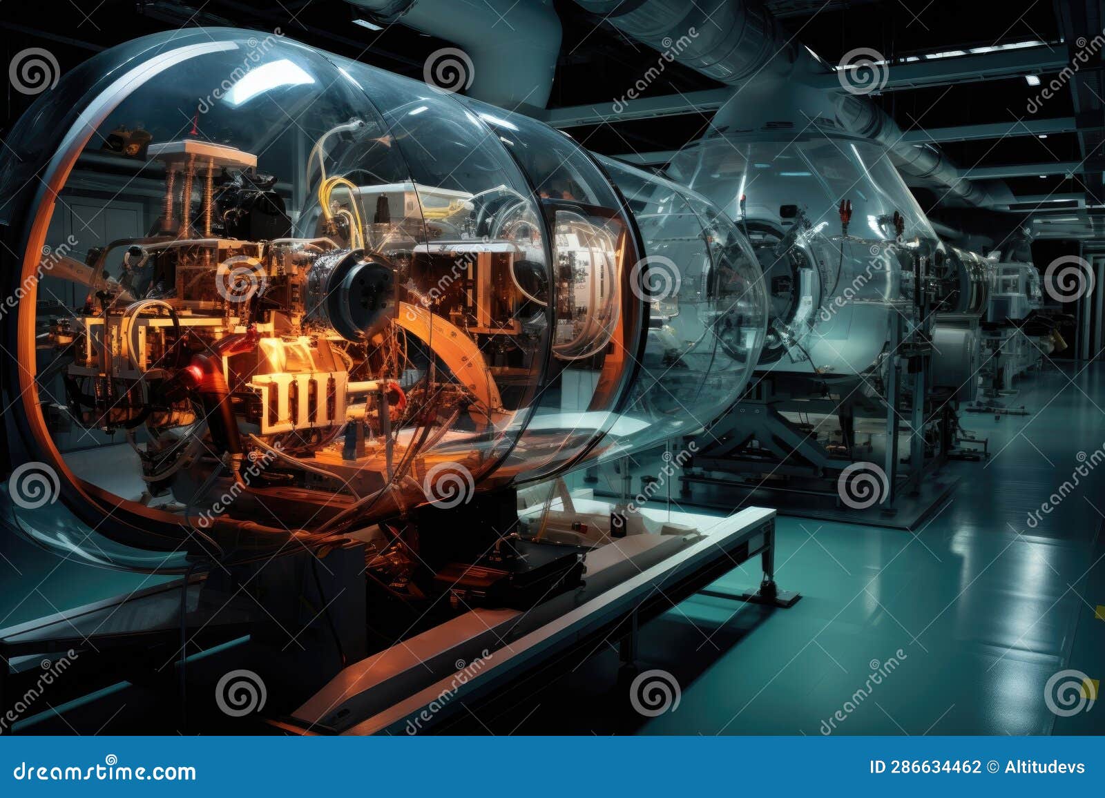 Advanced Aerospace Travel Technology in Lab Stock Photo - Image of ...