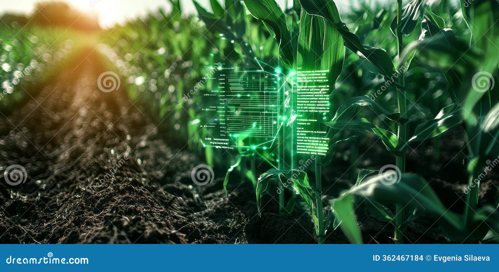 Agritech Evolution Maize Integrated With Advanced Circuits Royalty-Free ...