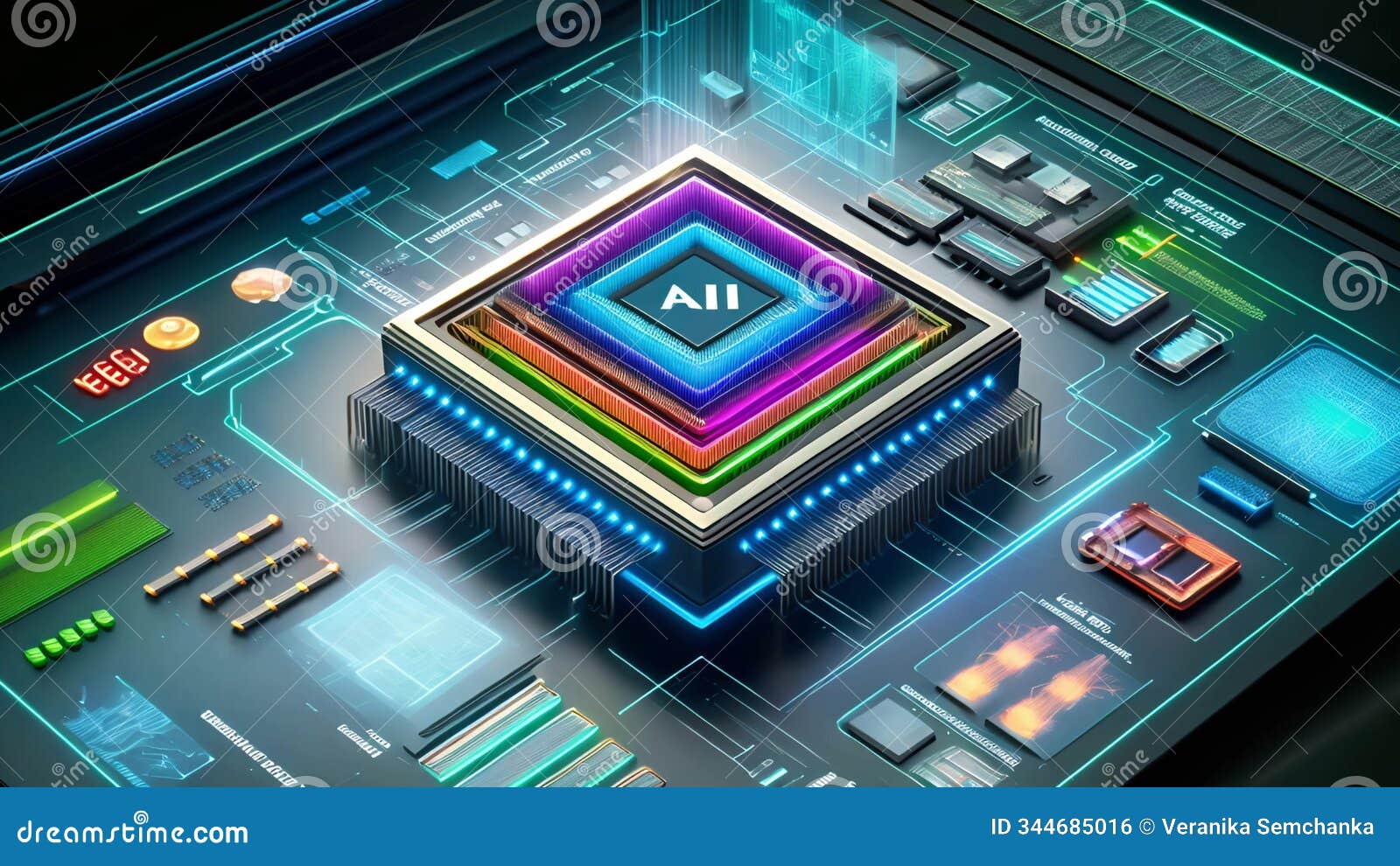 Advanced AI Semiconductor Chipset with Holographic Interface for ...