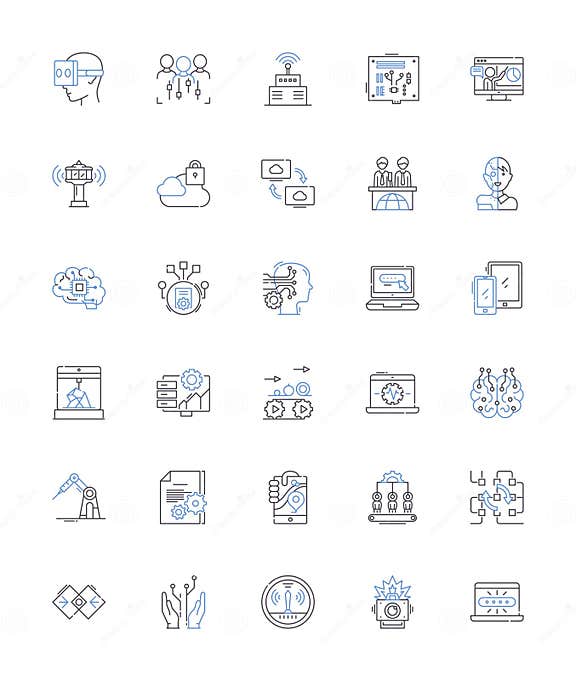 Advanced Algorithms Line Icons Collection Optimization Heuristics