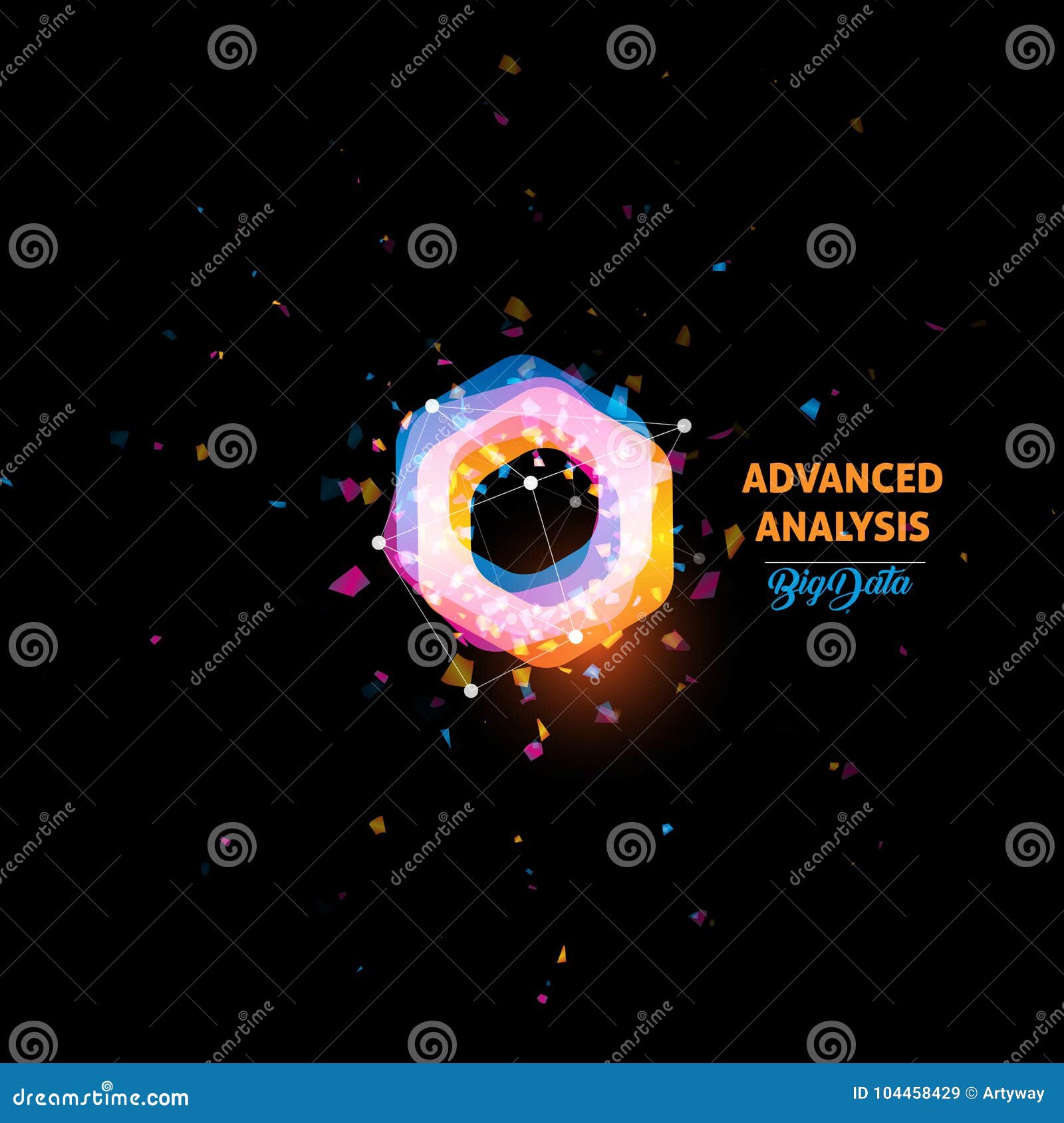 Advanced Analysis Data Base Logo Symbol. Development Of Artificial ...