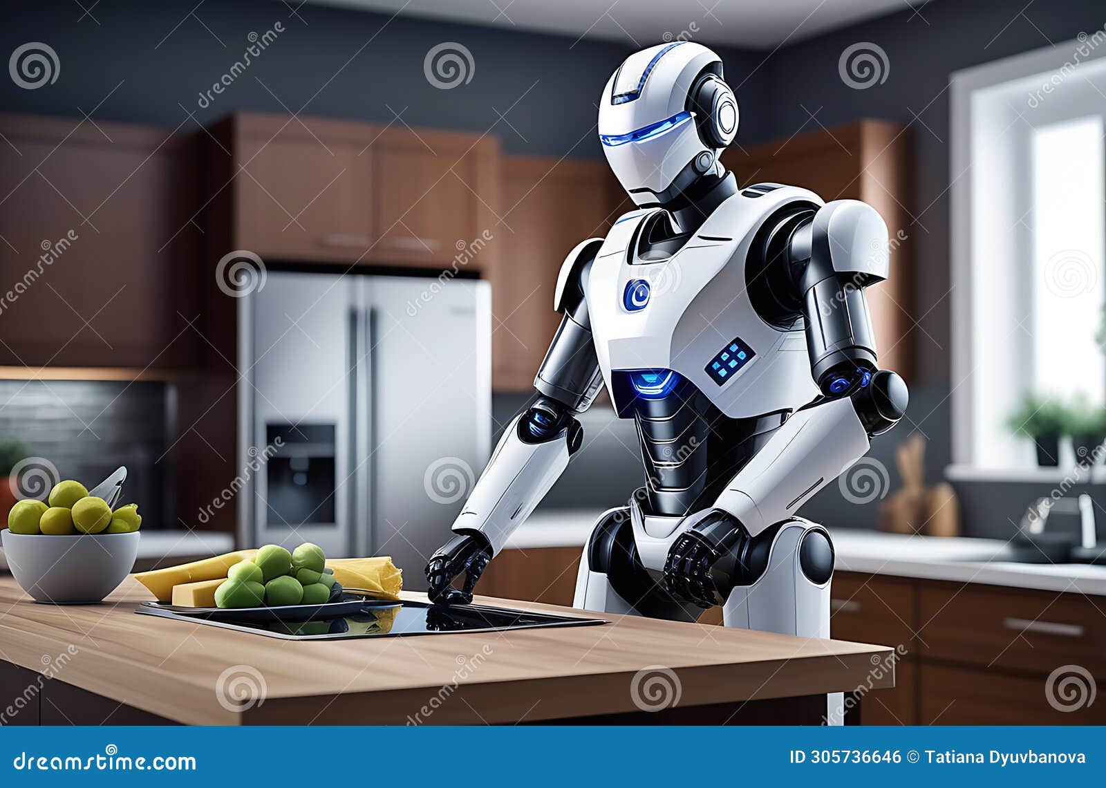 Advanced Android Conducting Household Chores, Highlighting the ...