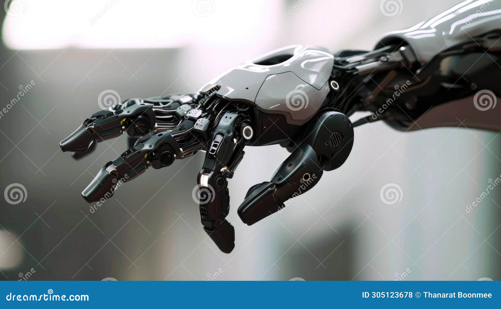 Advanced Android Robot Hand, a Marvel of Futuristic Technology, Ai ...