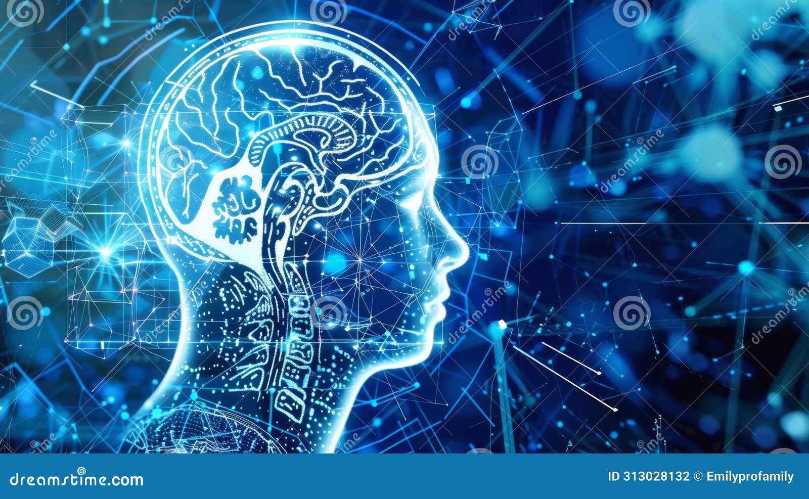 Advanced Artificial Intelligence Brain Concept Illustration Stock Photo ...