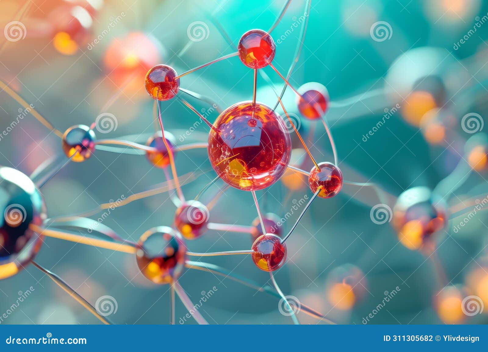 Advanced Atomic Future Structure. Generate AI Stock Photo - Image of ...