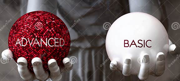 Advanced or Basic - Decide between Two Options Stock Illustration ...