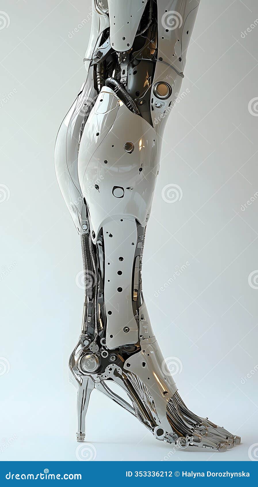 Advanced Bionic Prosthetic Leg Showcasing Futuristic Orthopedic ...