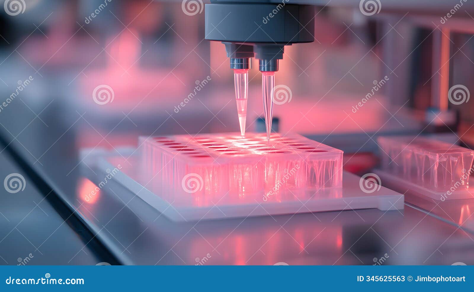 Bioprinting Technology Creating Cellular Structures Stock Illustration ...