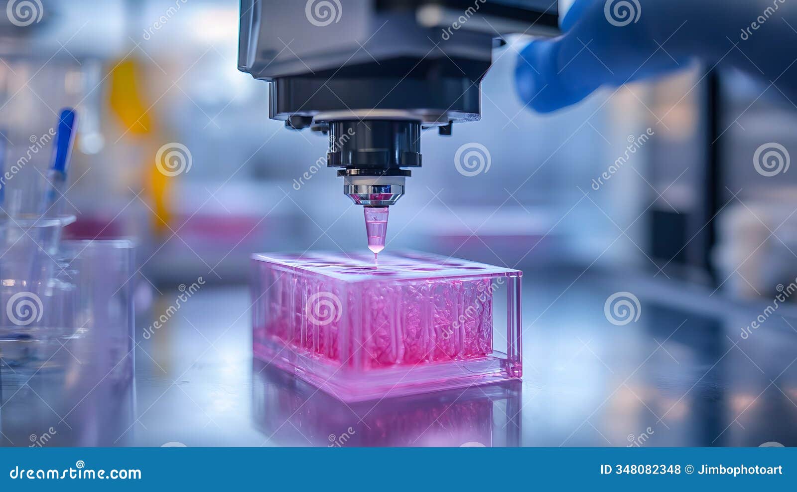 Advanced Bioprinting Technology Creating Cellular Structure Stock ...