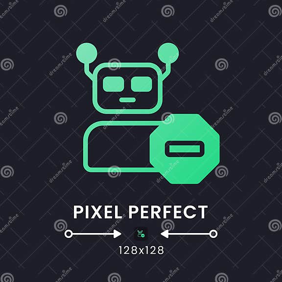 Advanced Bot Protection Green Solid Gradient Desktop Icon on Black ...