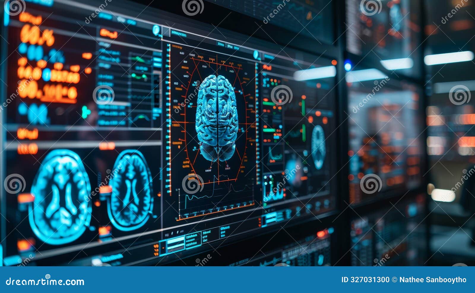 An Advanced MRI Or CT Scan Machine In A Cutting-edge Hospital Lab ...