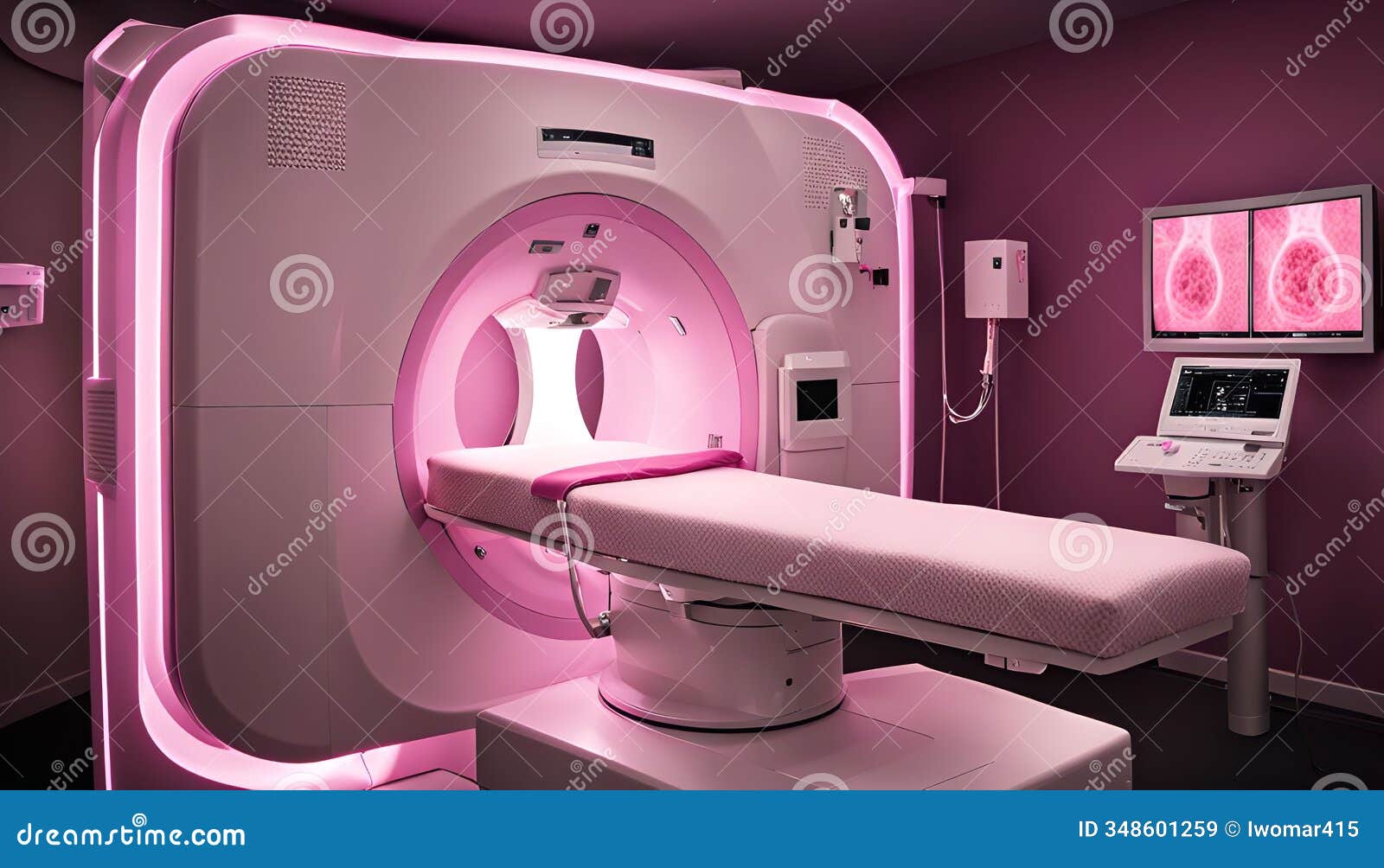 Advanced Breast Imaging Technology Stock Illustration - Illustration of ...