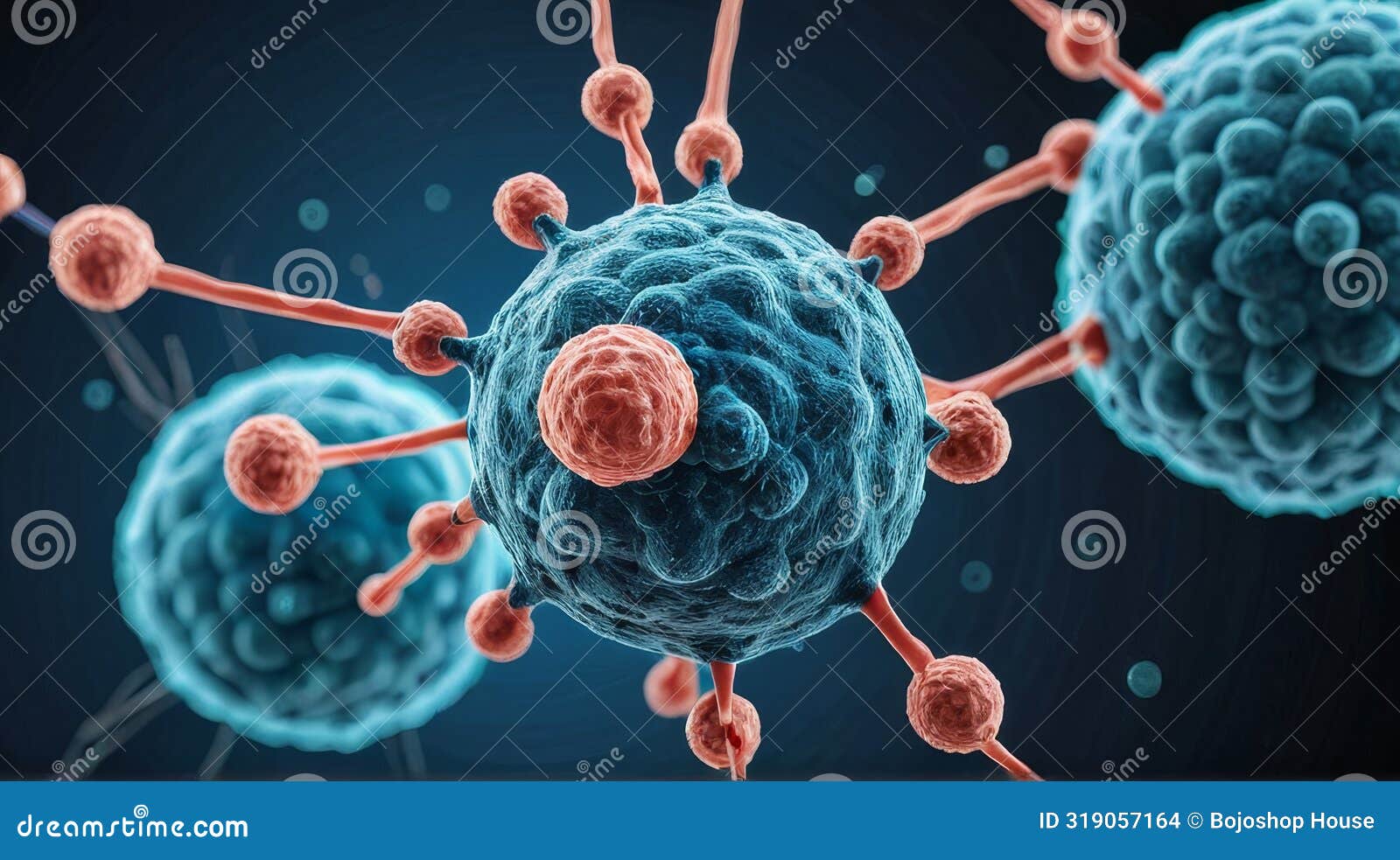 Advanced Cancer Therapy: Targeting Cancer Cells in 3D Flat Design Stock ...