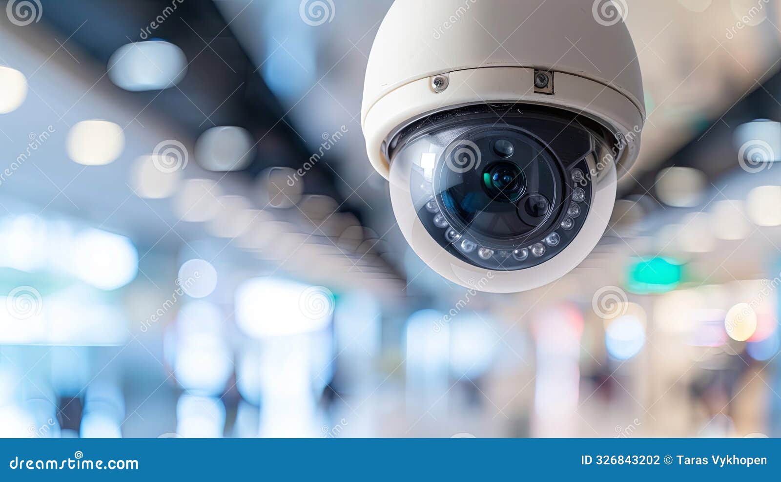Advanced CCTV Surveillance Camera Mounted Indoors for Security and ...