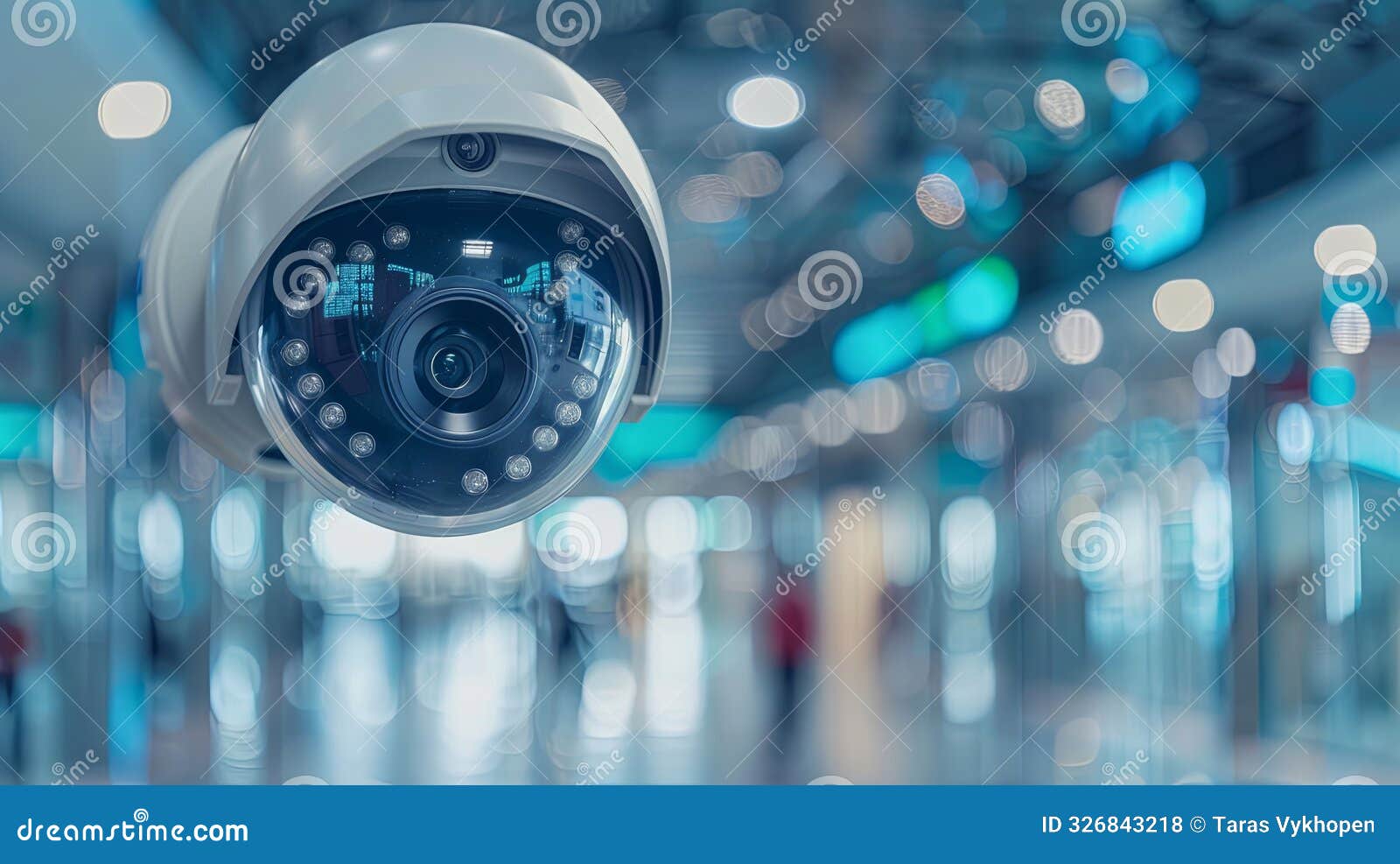 Advanced CCTV Surveillance Camera Mounted Indoors for Security and ...