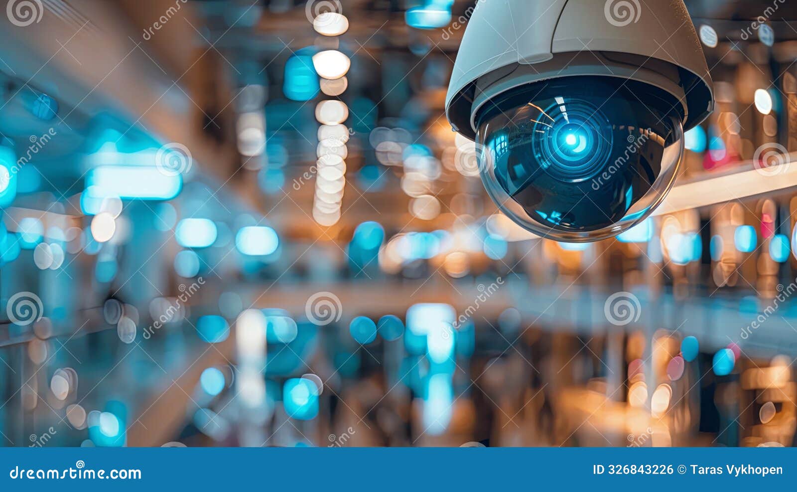 Advanced CCTV Surveillance Camera Mounted Indoors for Security and ...