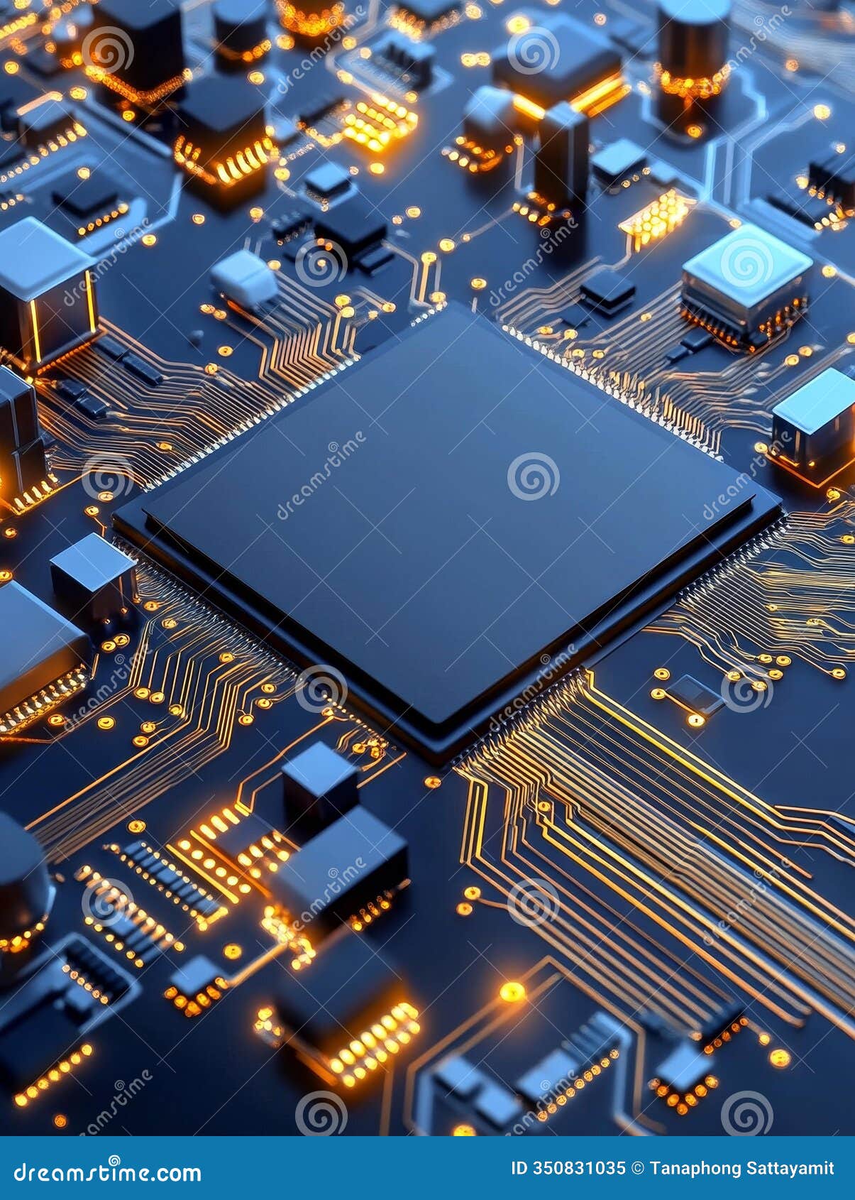 Advanced Circuit Board Technology Hightech Digital Processing Complex ...