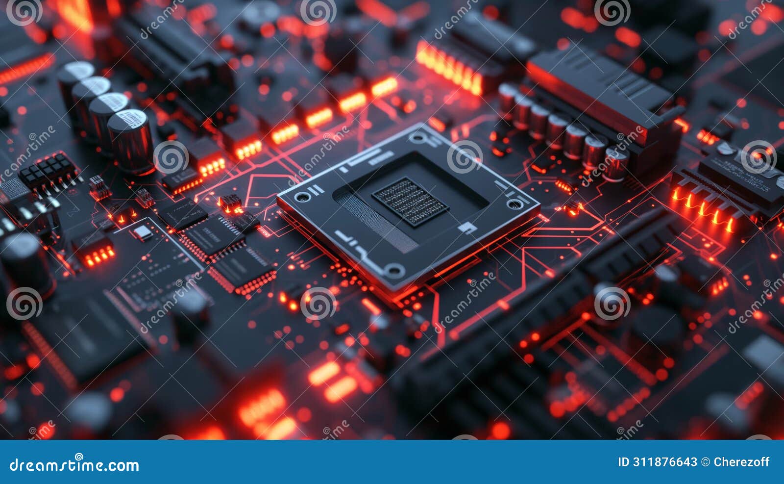 Advanced Circuitry Core Technology Stock Image - Image of circuit ...