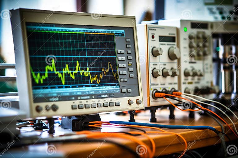 Advanced Cnc Machine Control Panel with Multiple Digital Screens Showing Data and Graphs Stock ...