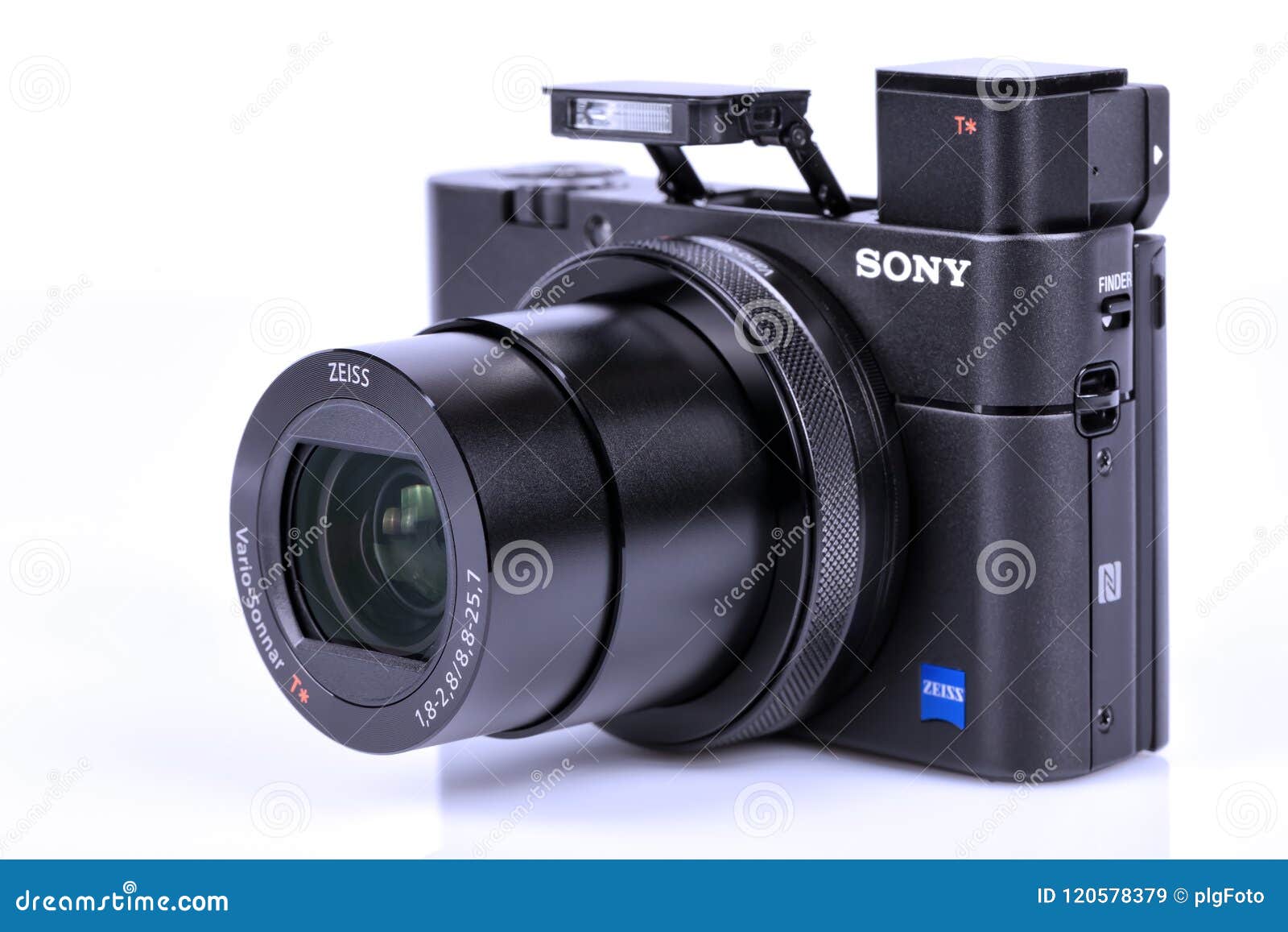 Advanced Compact Camera Sony DSC-RX100 M5 Isolated on White Editorial ...