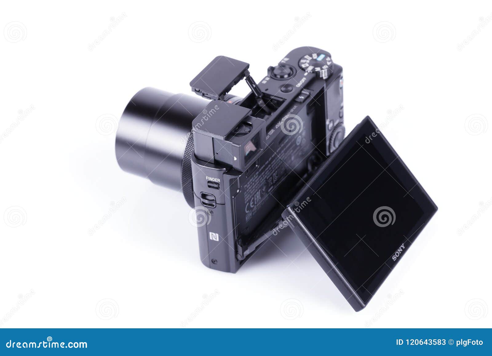 Advanced Compact Camera Sony DSC-RX100 M5 Isolated on White Editorial ...