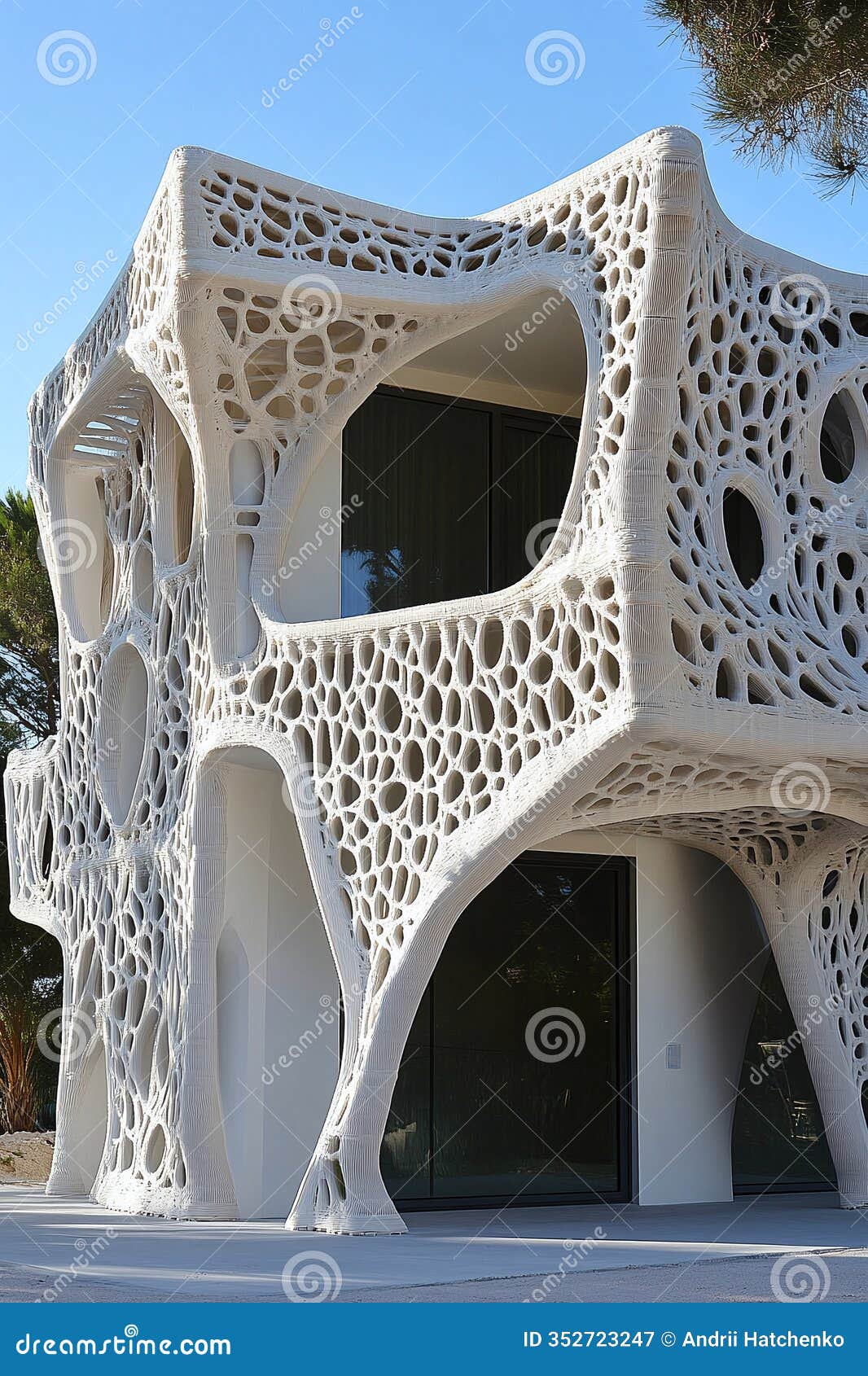 Advanced Computational Design Of Parametric 3D Printed Building Facades Stock Photography ...