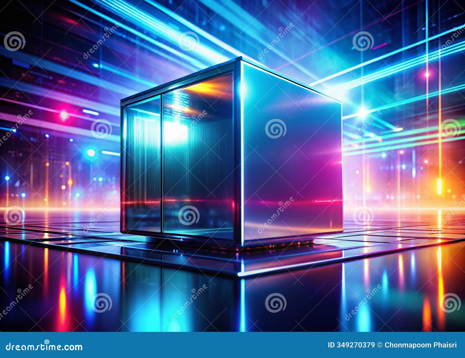 Advanced Computer Chassis Radiates Light in a Futuristic Techscape a ...