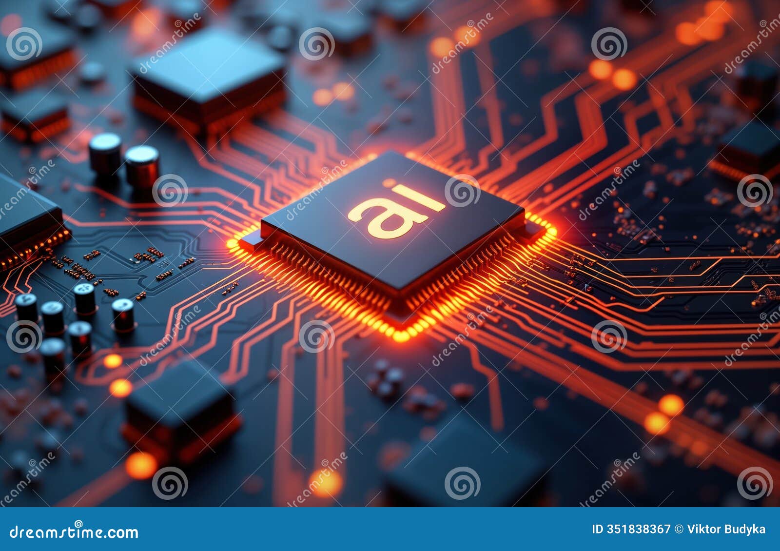 Advanced Computer Motherboard Features State-of-the-art AI Processor ...