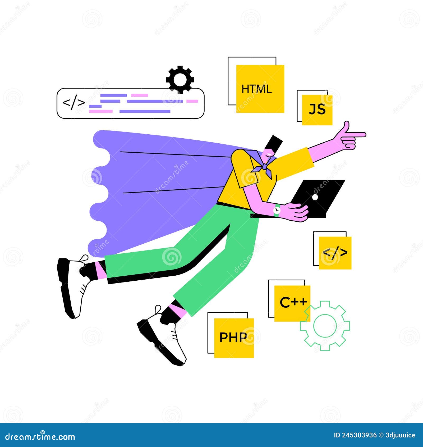 Advanced Computer Skills Abstract Concept Vector Illustration. Stock ...