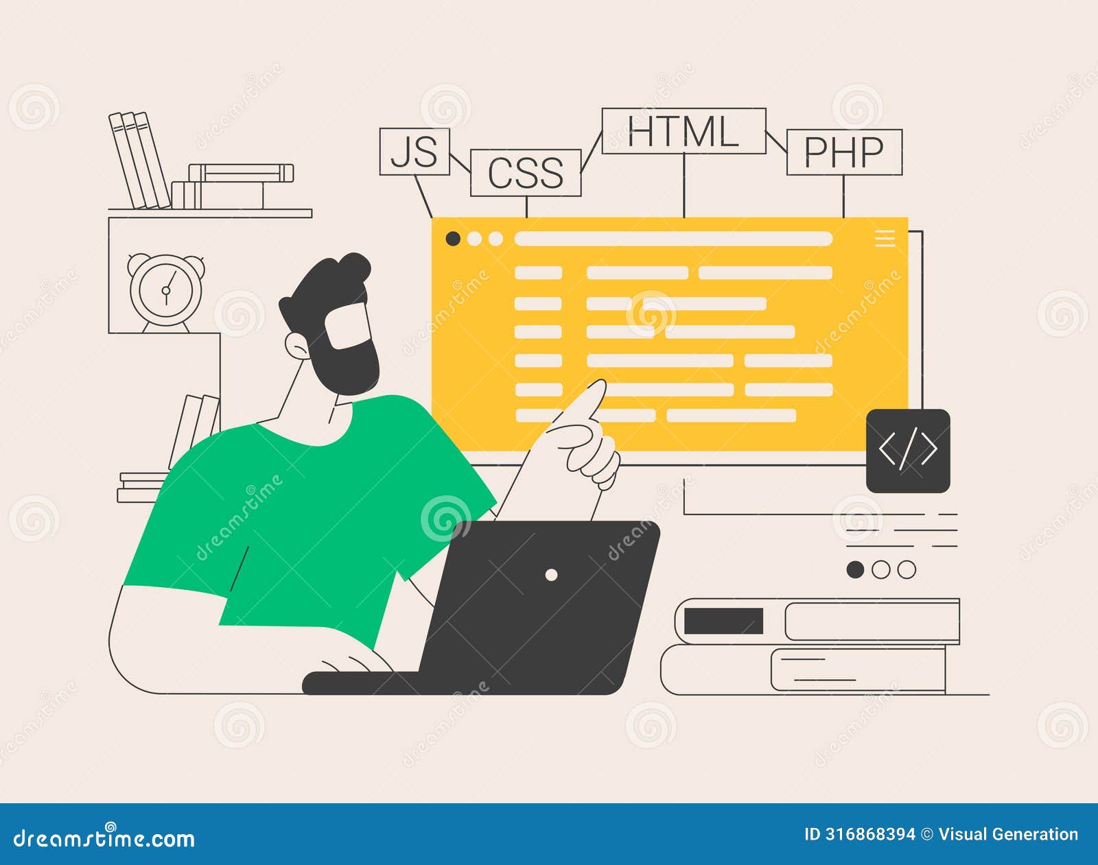 Advanced Computer Skills Abstract Concept Vector Illustration. Stock ...