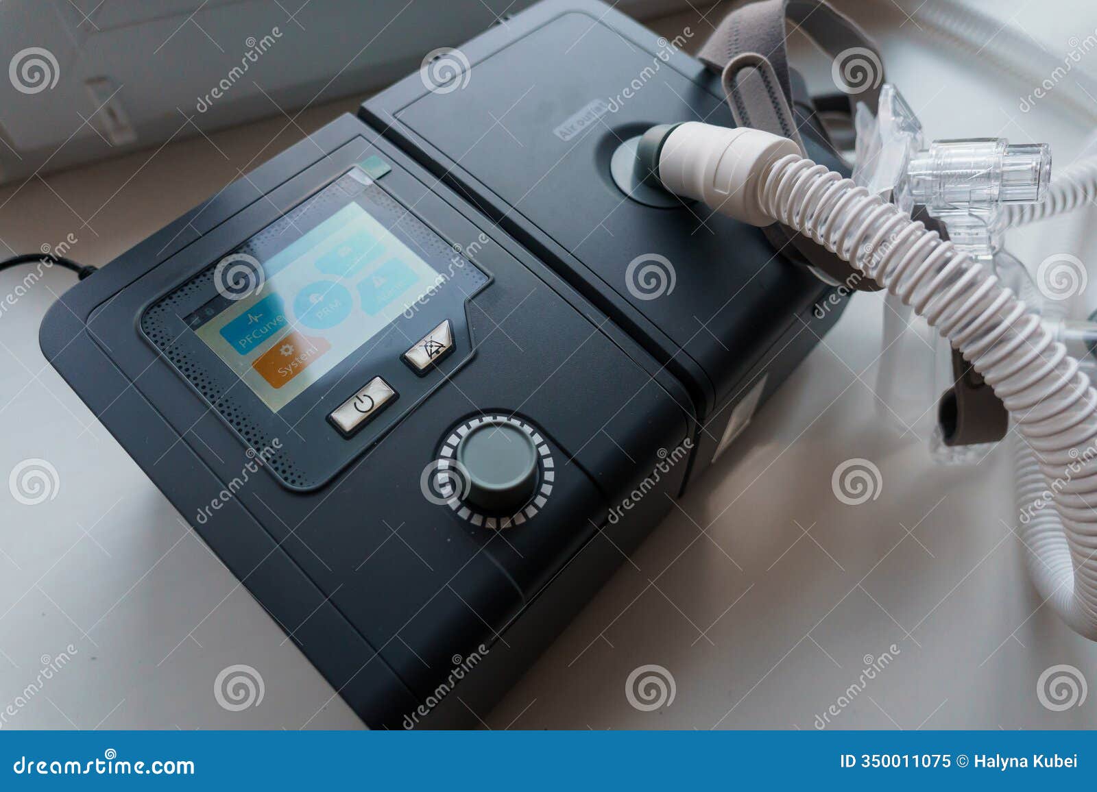 Advanced CPAP Machine for Sleep Apnea Therapy Stock Image - Image of ...