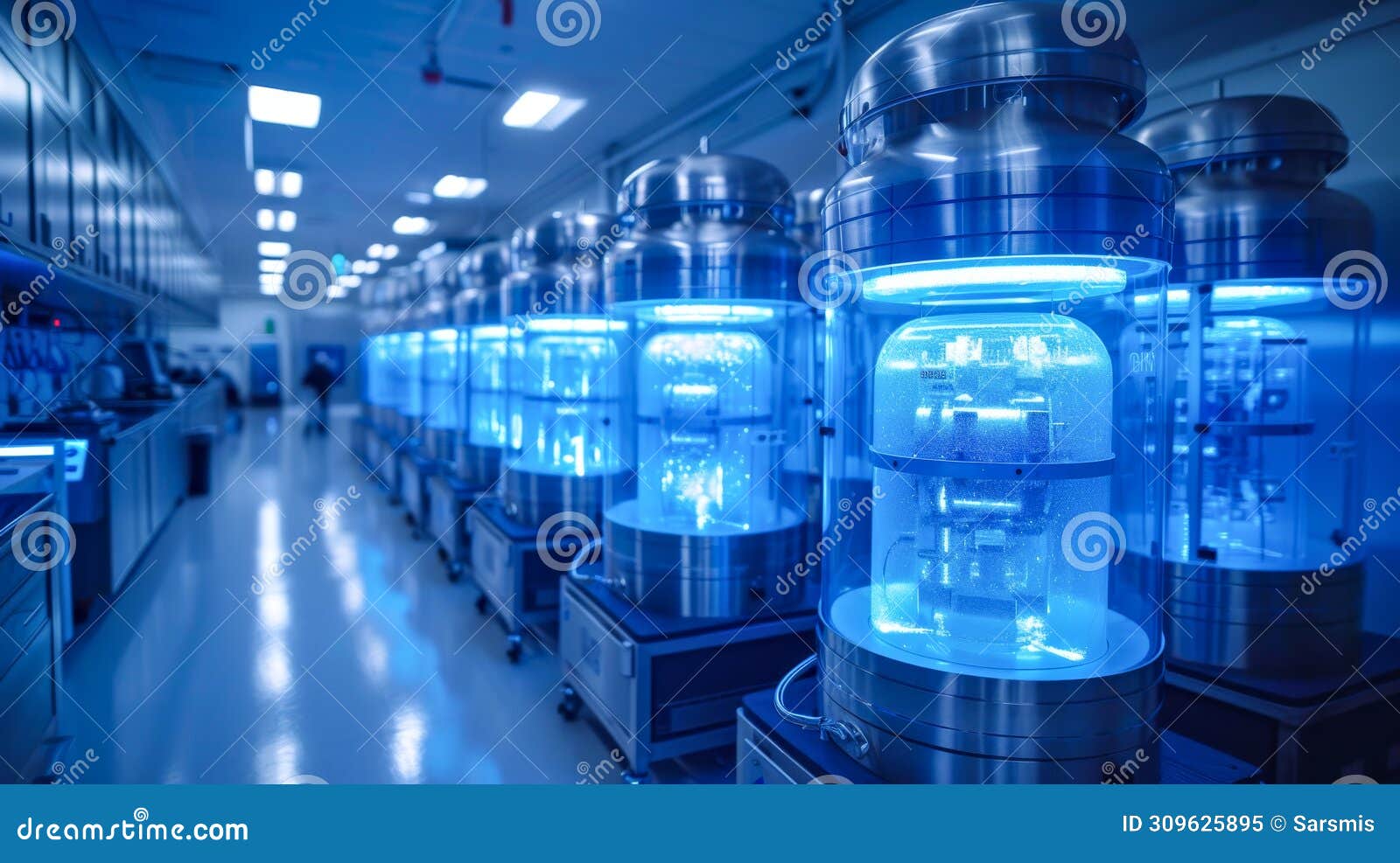 Advanced Cryogenic Storage System with Illuminated Chambers in a Tech ...