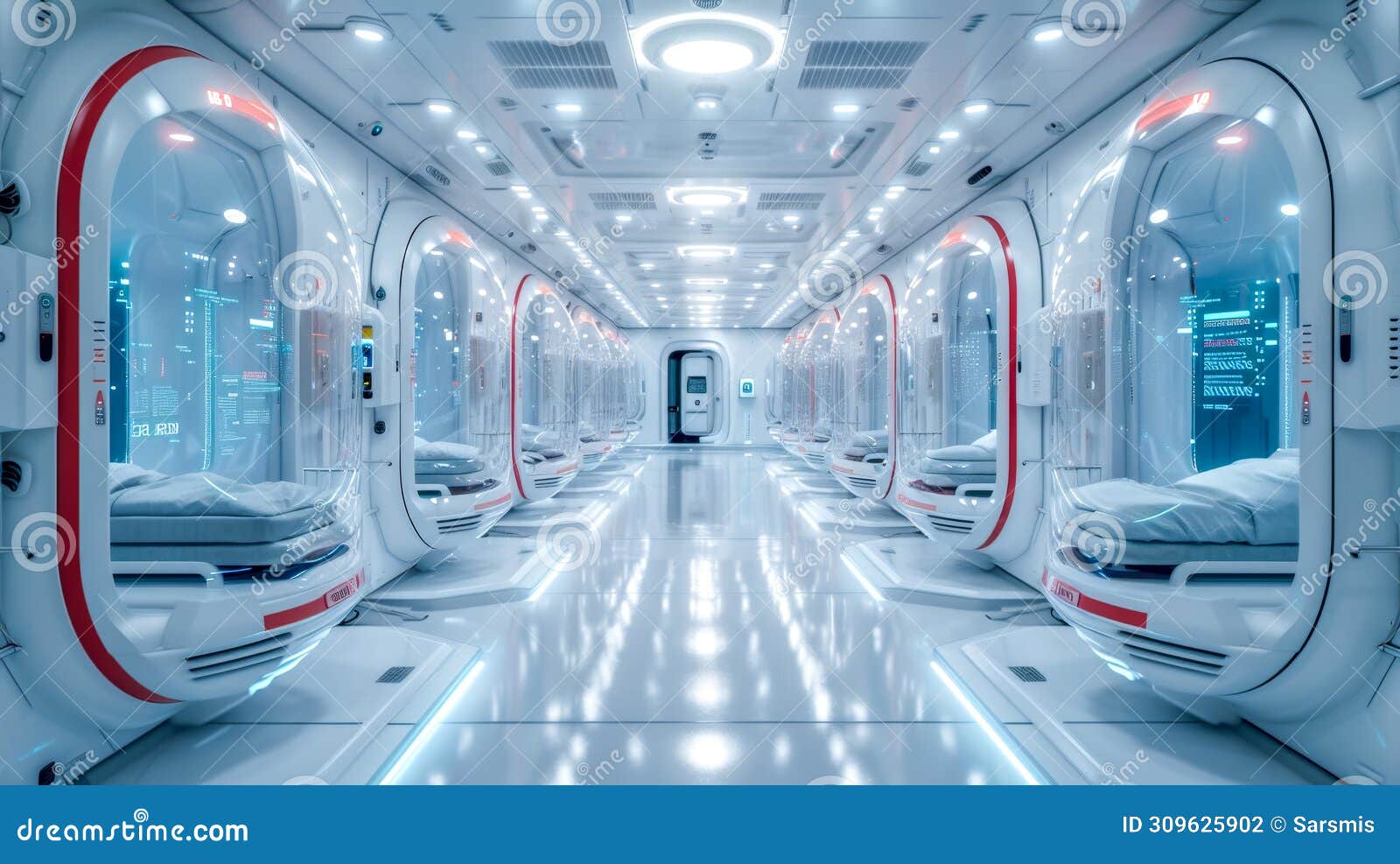 Advanced Cryogenic Storage System with Illuminated Chambers in a Tech ...