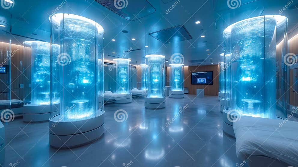 Advanced Cryogenic Storage System with Illuminated Chambers in a Tech ...