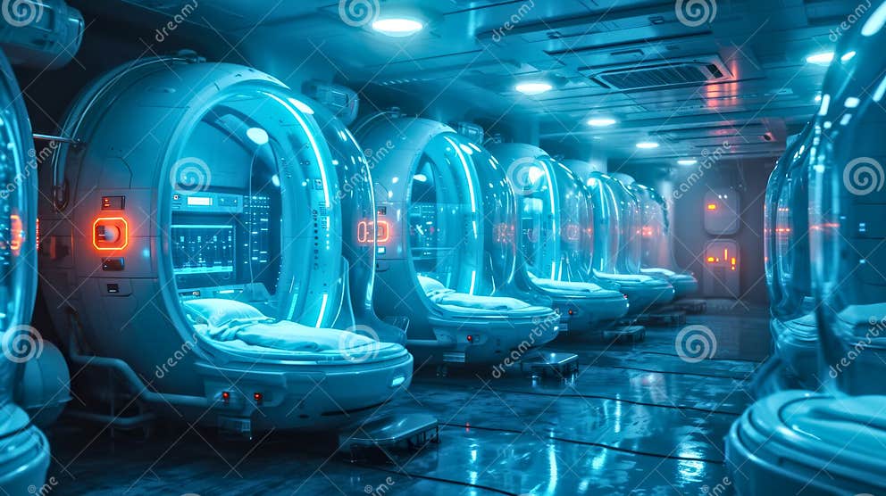 Advanced Cryogenic Storage System with Illuminated Chambers in a Tech ...